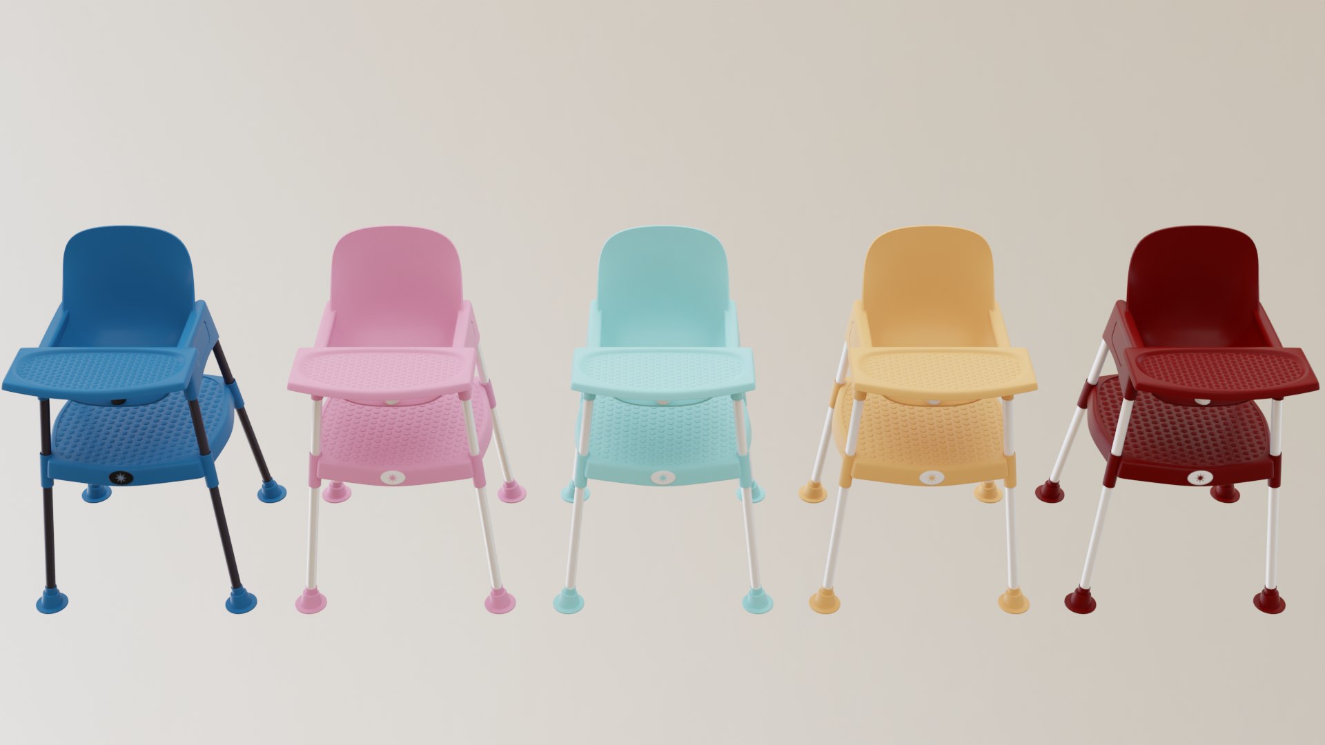 Highchair Chair 3D Model - TurboSquid 1633043