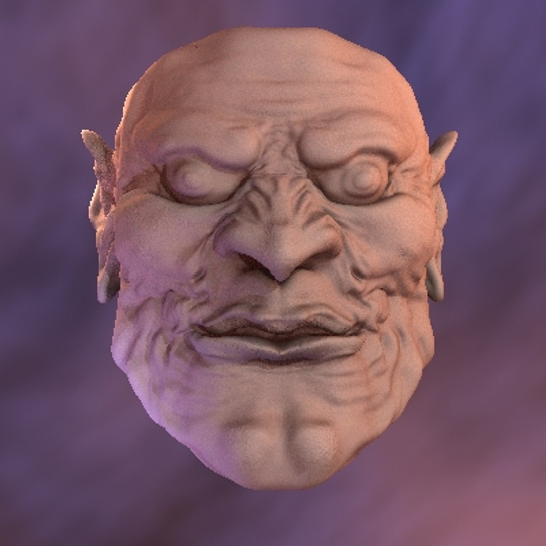 Monster Head 3d Model