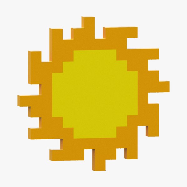 modelo 3d Sol de píxeles - TurboSquid 2005710