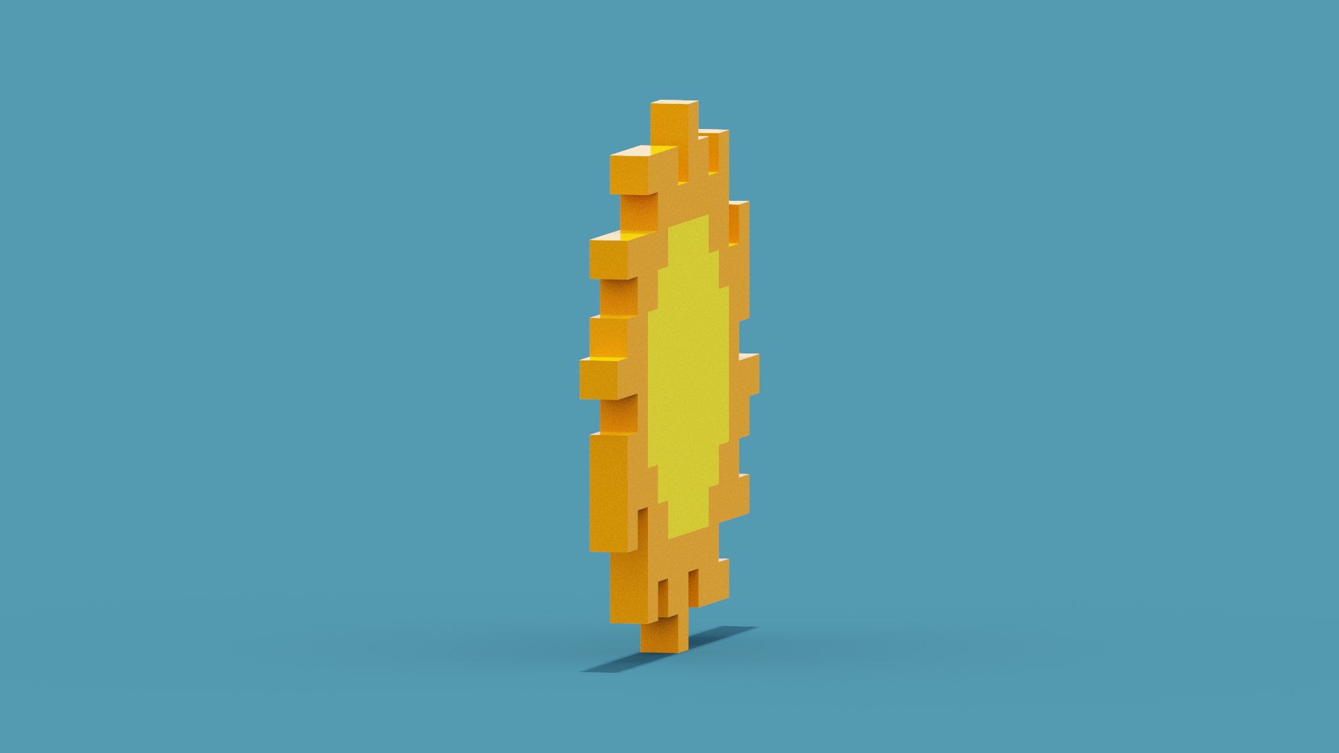 Pixel Sun 3D - TurboSquid 2005710