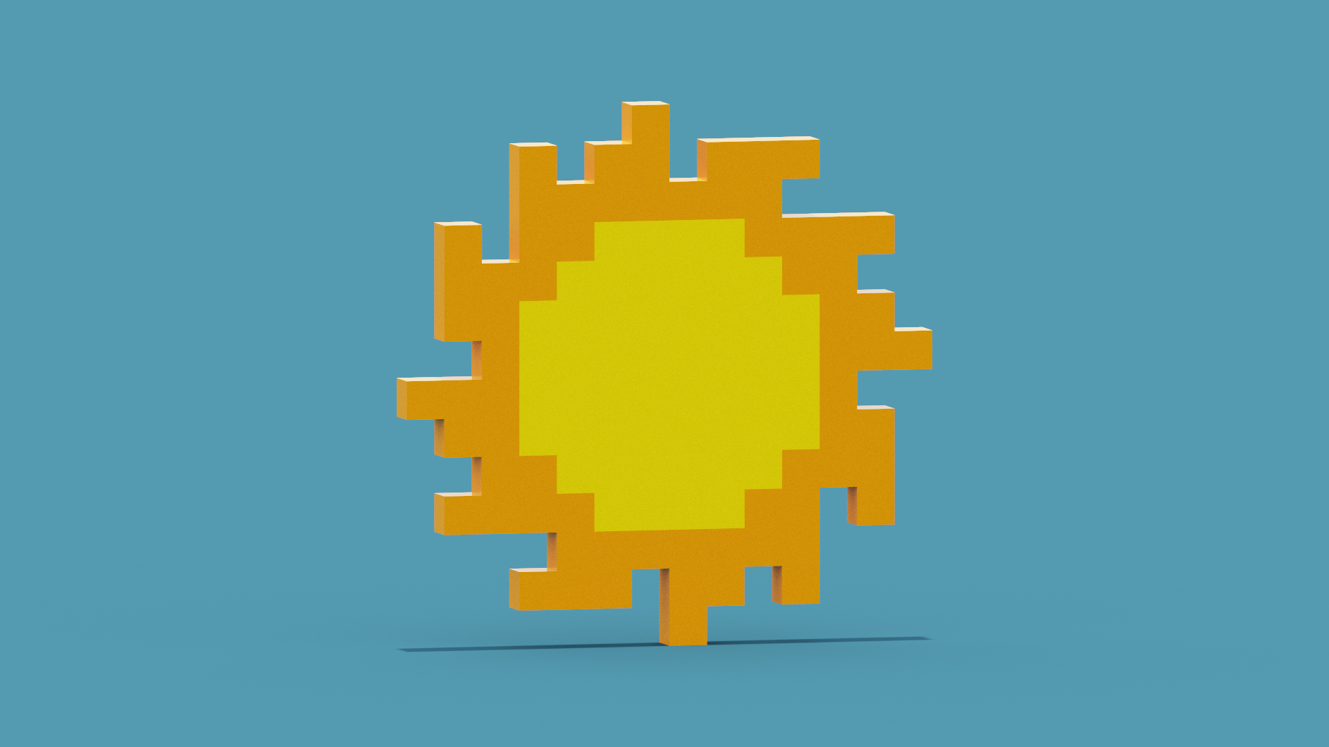 Pixel Sun 3D - TurboSquid 2005710