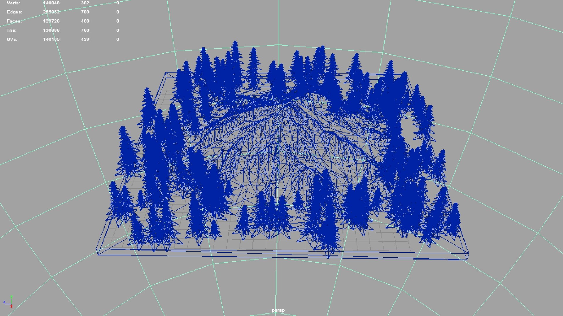 Mountain Forest With Texture 3D Model - TurboSquid 2222940