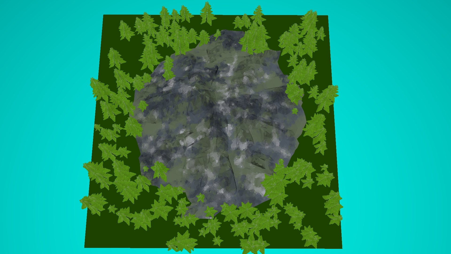 Mountain Forest With Texture 3D Model - TurboSquid 2222940