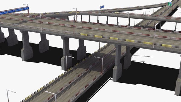Highway Interchange 3D Models for Download | TurboSquid