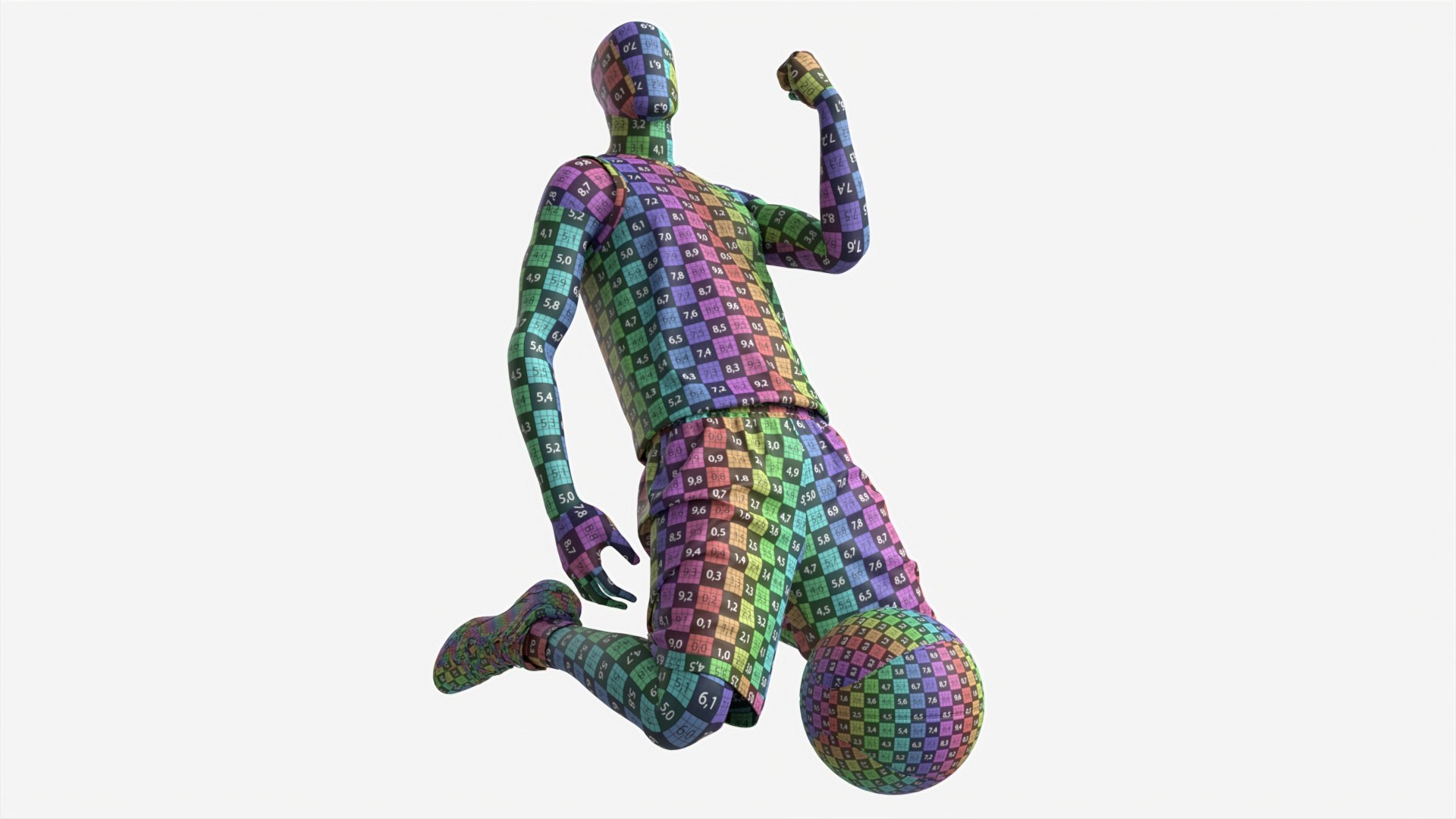 Male Mannequin In Basketball Uniform In Action 03 3D Model - TurboSquid ...