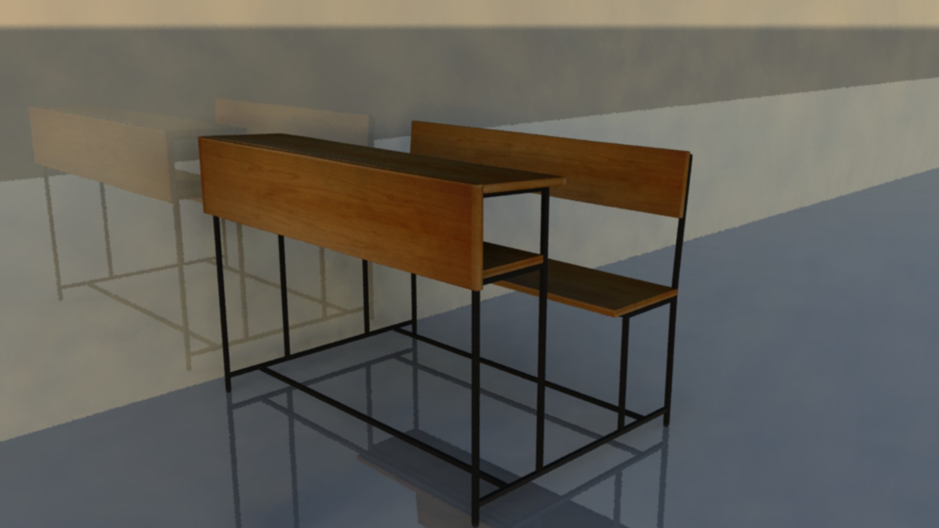 C4d School Bench