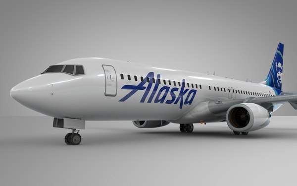 3D Boeing 737-8 MAX ALASKA Airlines L1340 model - TurboSquid 1714668