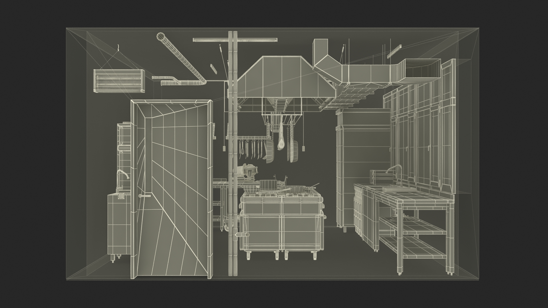 3D Restaurant Kitchen Model - TurboSquid 2264111