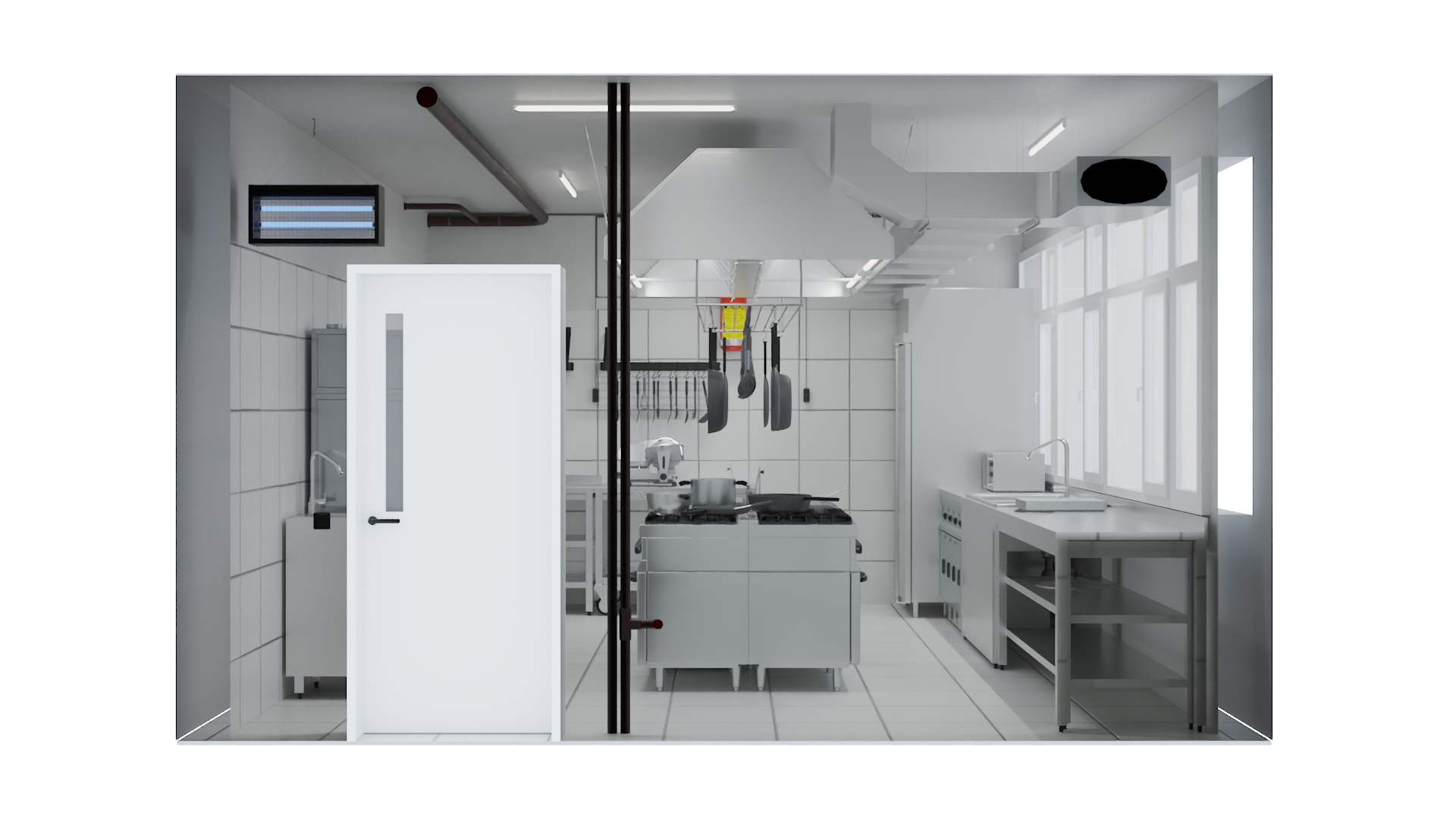 3D Restaurant Kitchen Model - TurboSquid 2264111