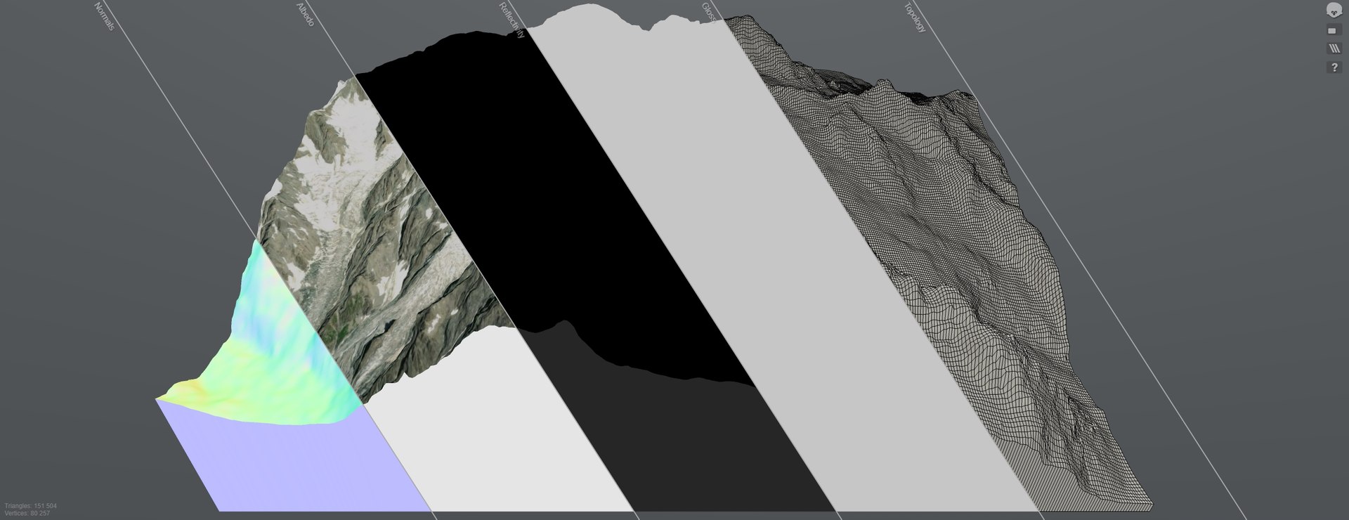 3D Mountain landscape Chamonix Mont Blanc Alps - TurboSquid 2153266