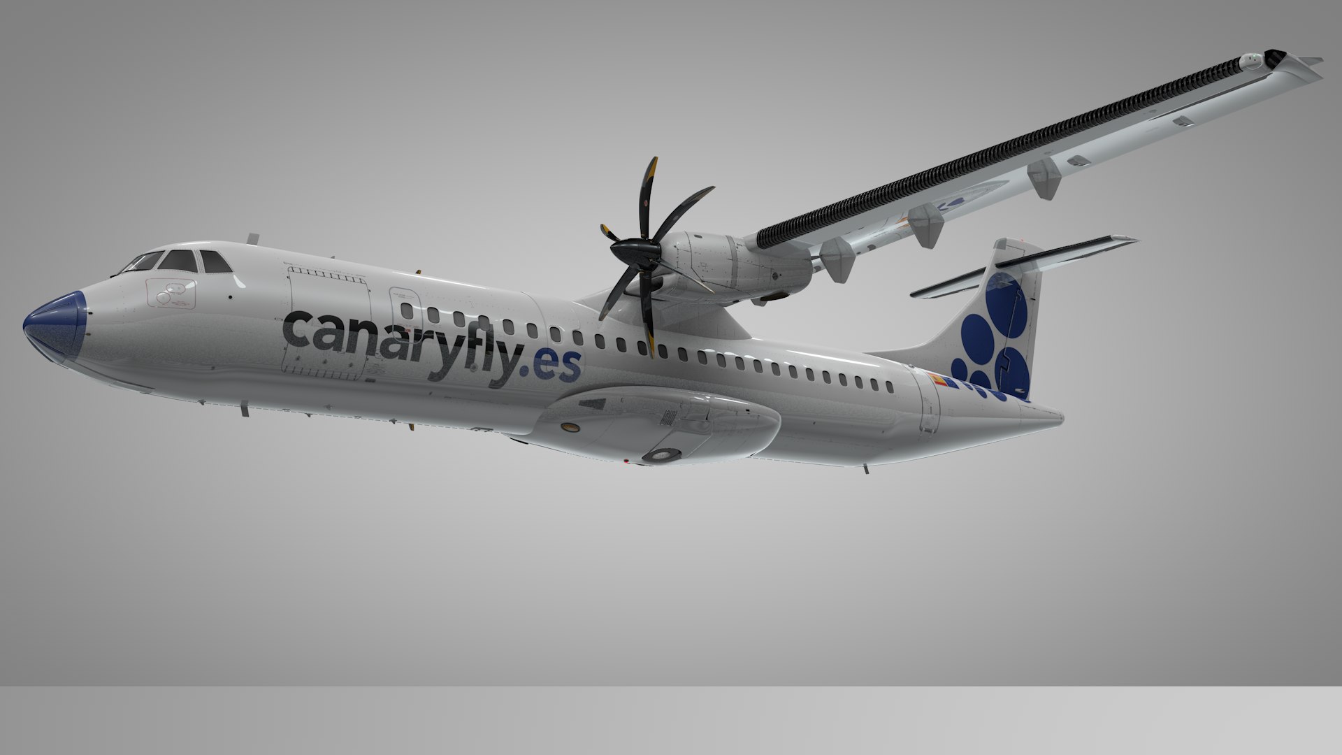 3D model ATR 72 CANARY FLY L2031 - TurboSquid 2103591