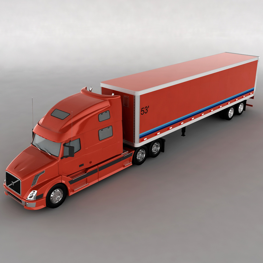 vnl780 trailer 3d model