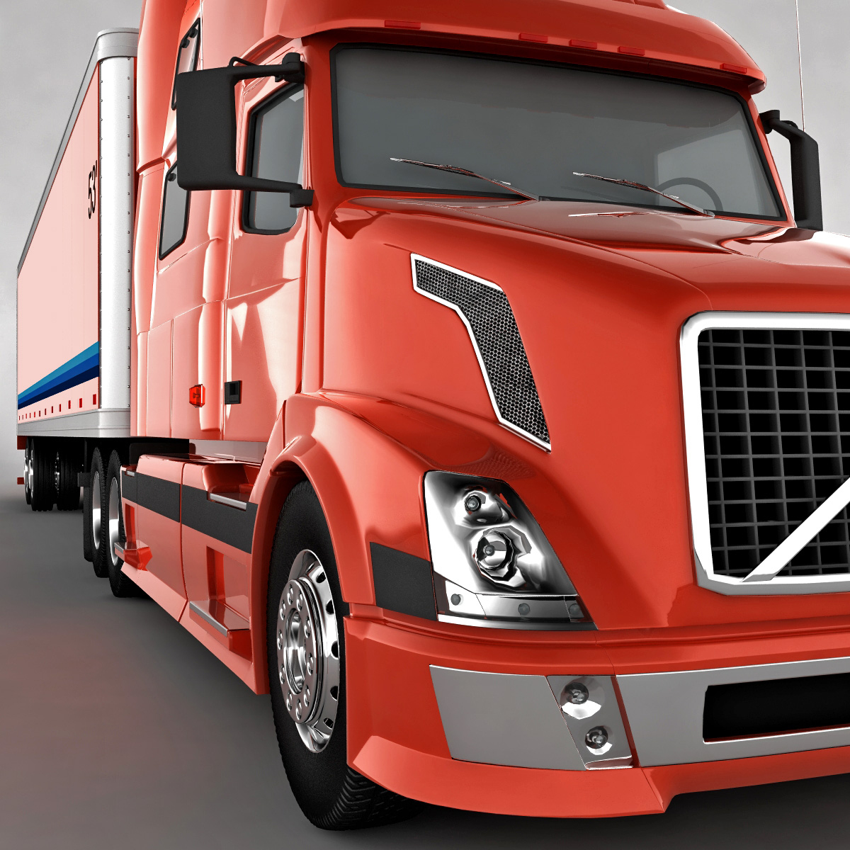 vnl780 trailer 3d model