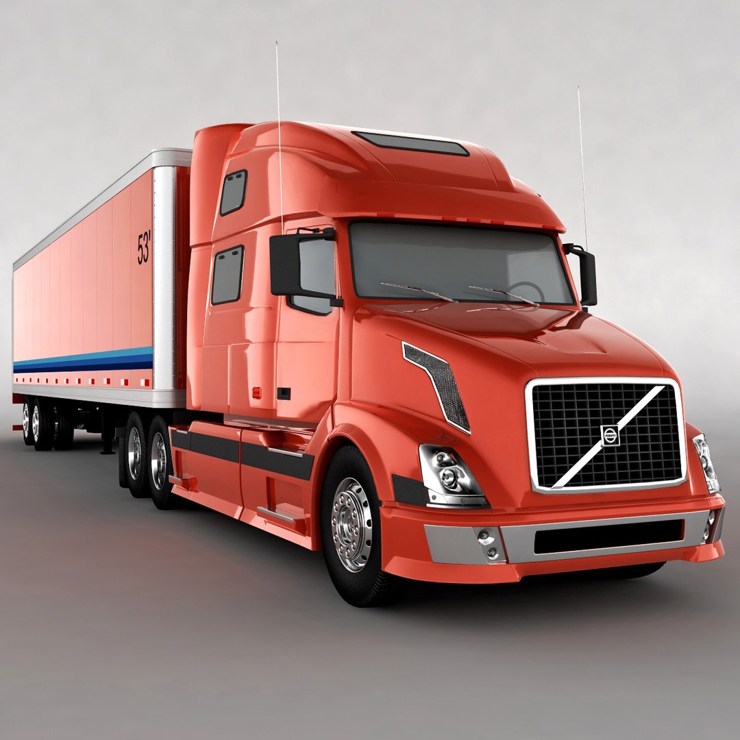 vnl780 trailer 3d model