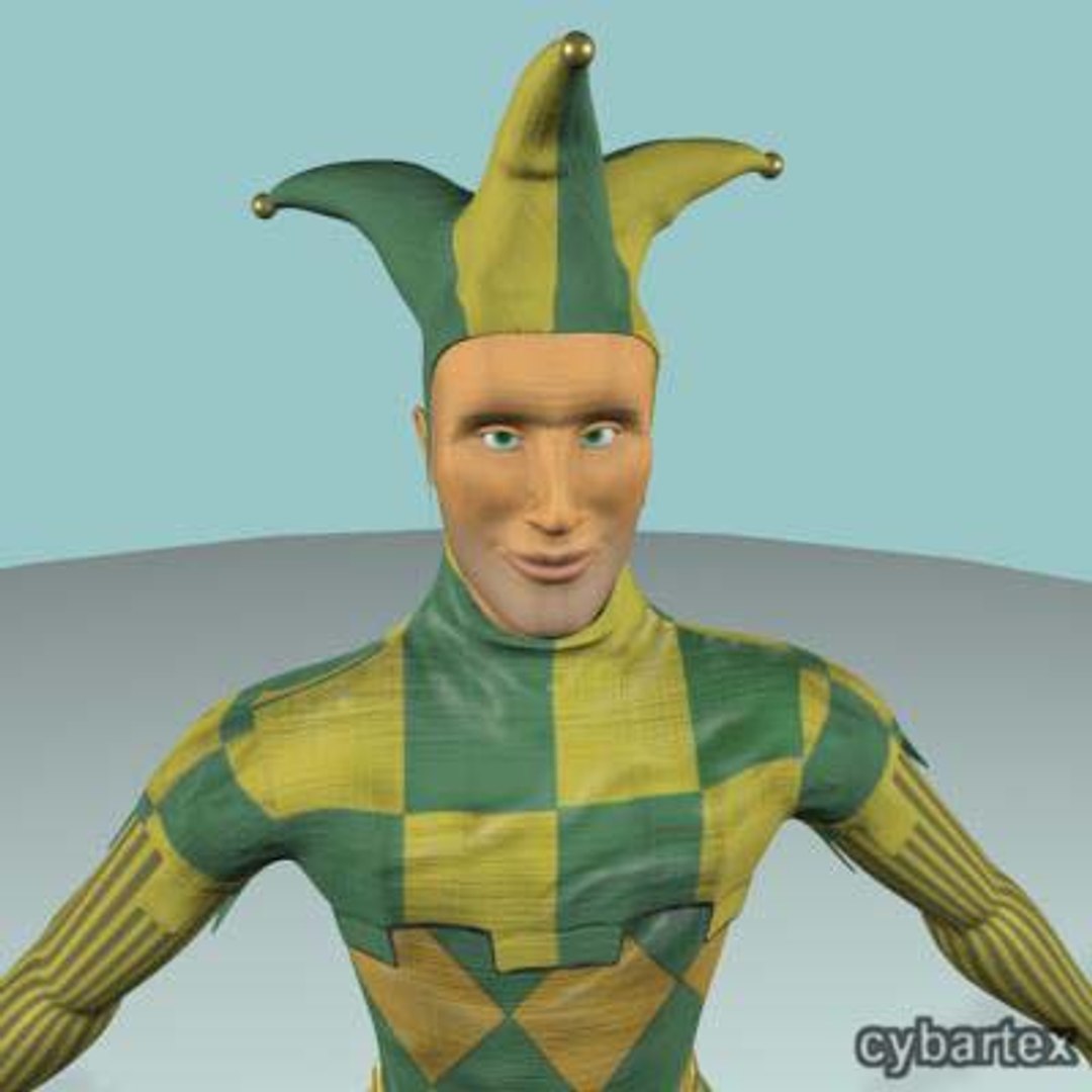 3d Jester Character Rigged