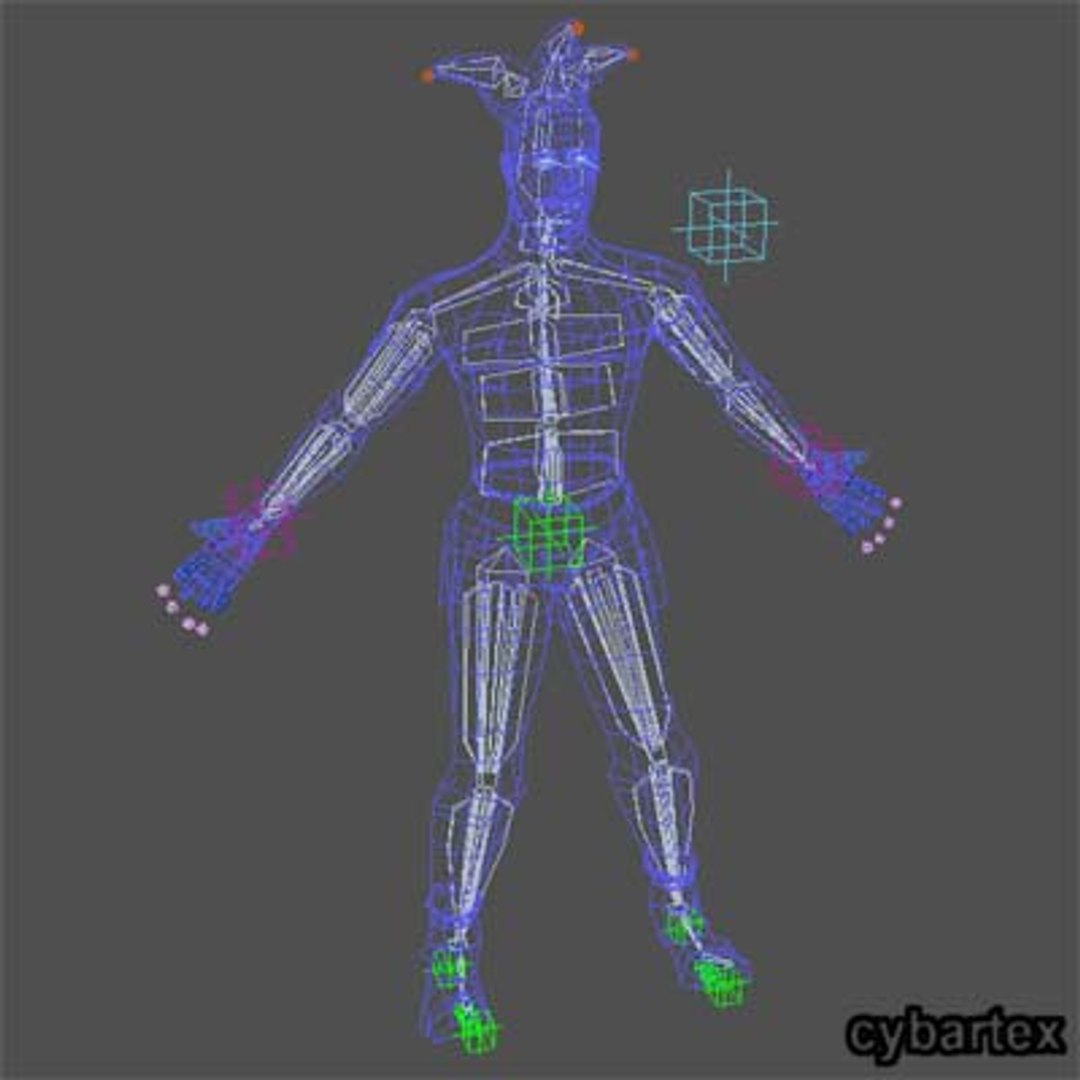 3d Jester Character Rigged
