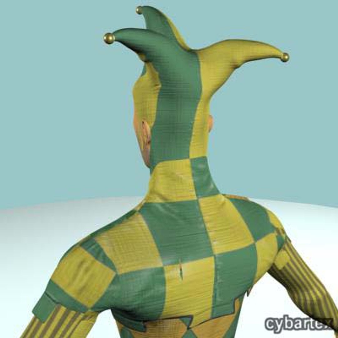 3d Jester Character Rigged