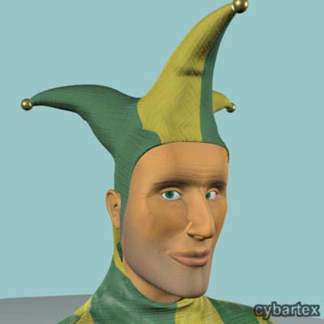 3d Jester Character Rigged