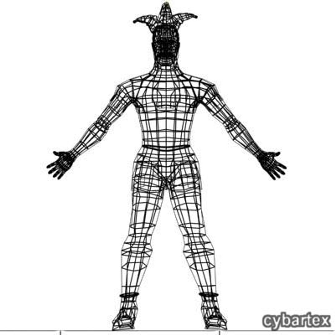 3d Jester Character Rigged