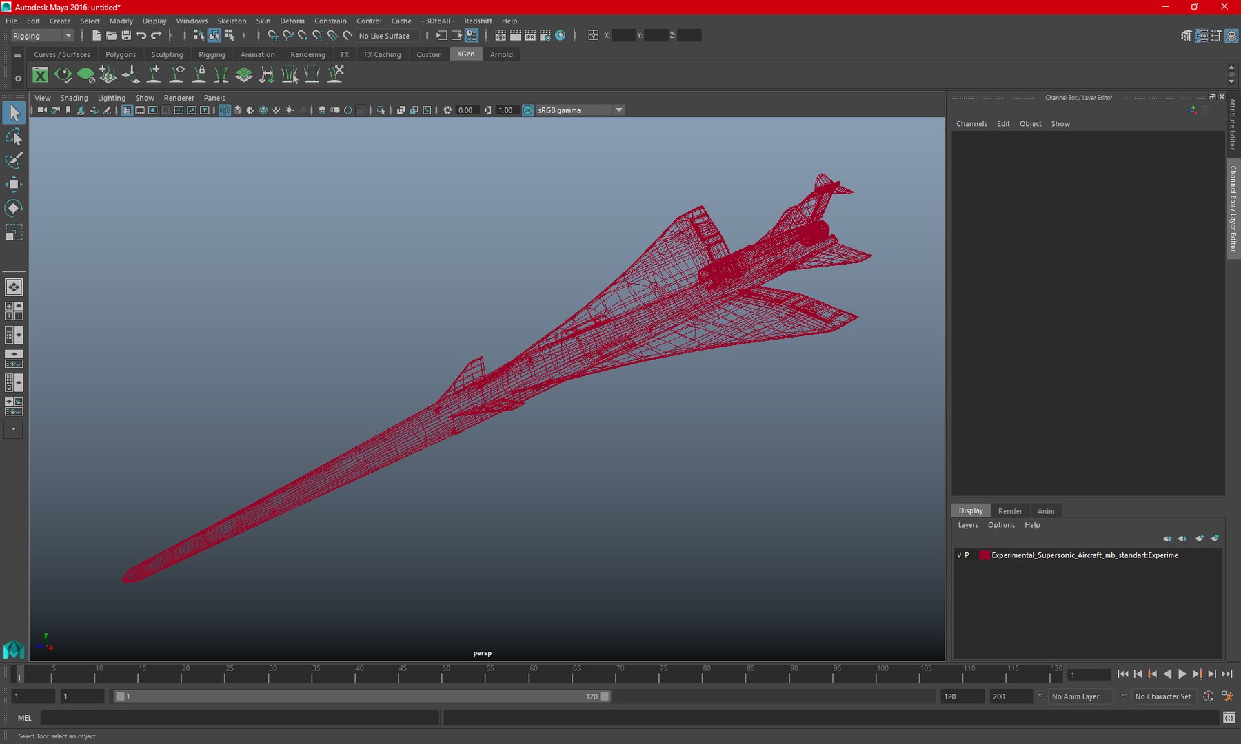 Experimental Supersonic Aircraft 3D Model - TurboSquid 2075449