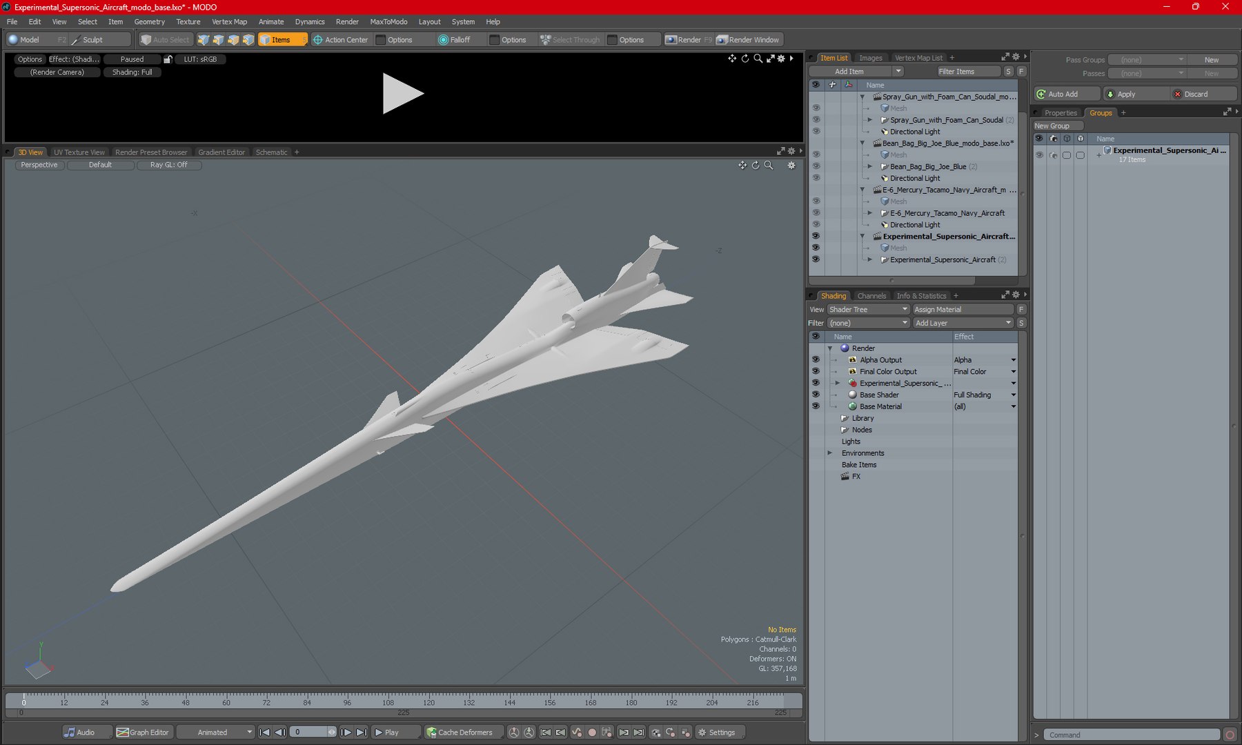 Experimental Supersonic Aircraft 3D Model - TurboSquid 2075449