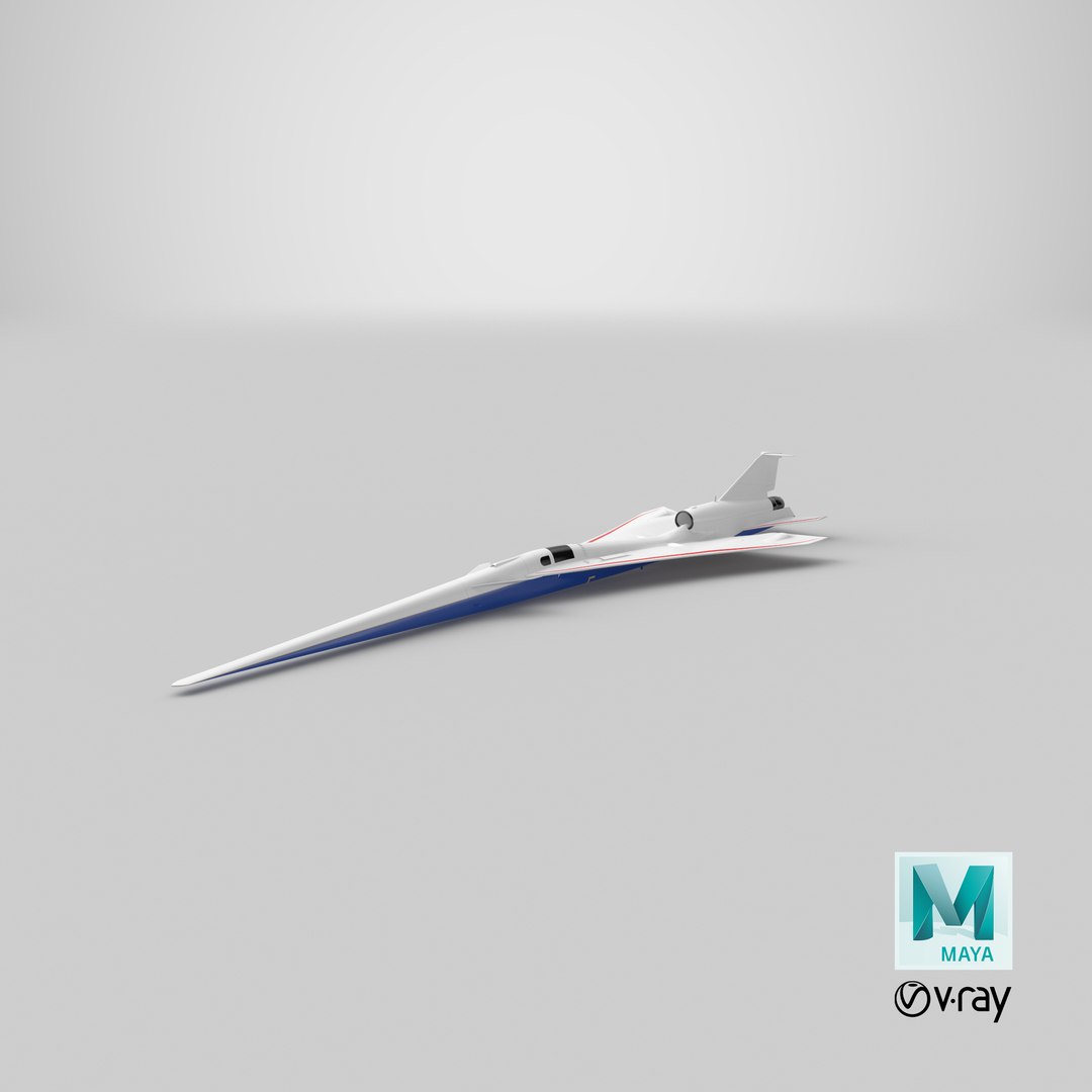 Experimental Supersonic Aircraft 3D Model - TurboSquid 2075449