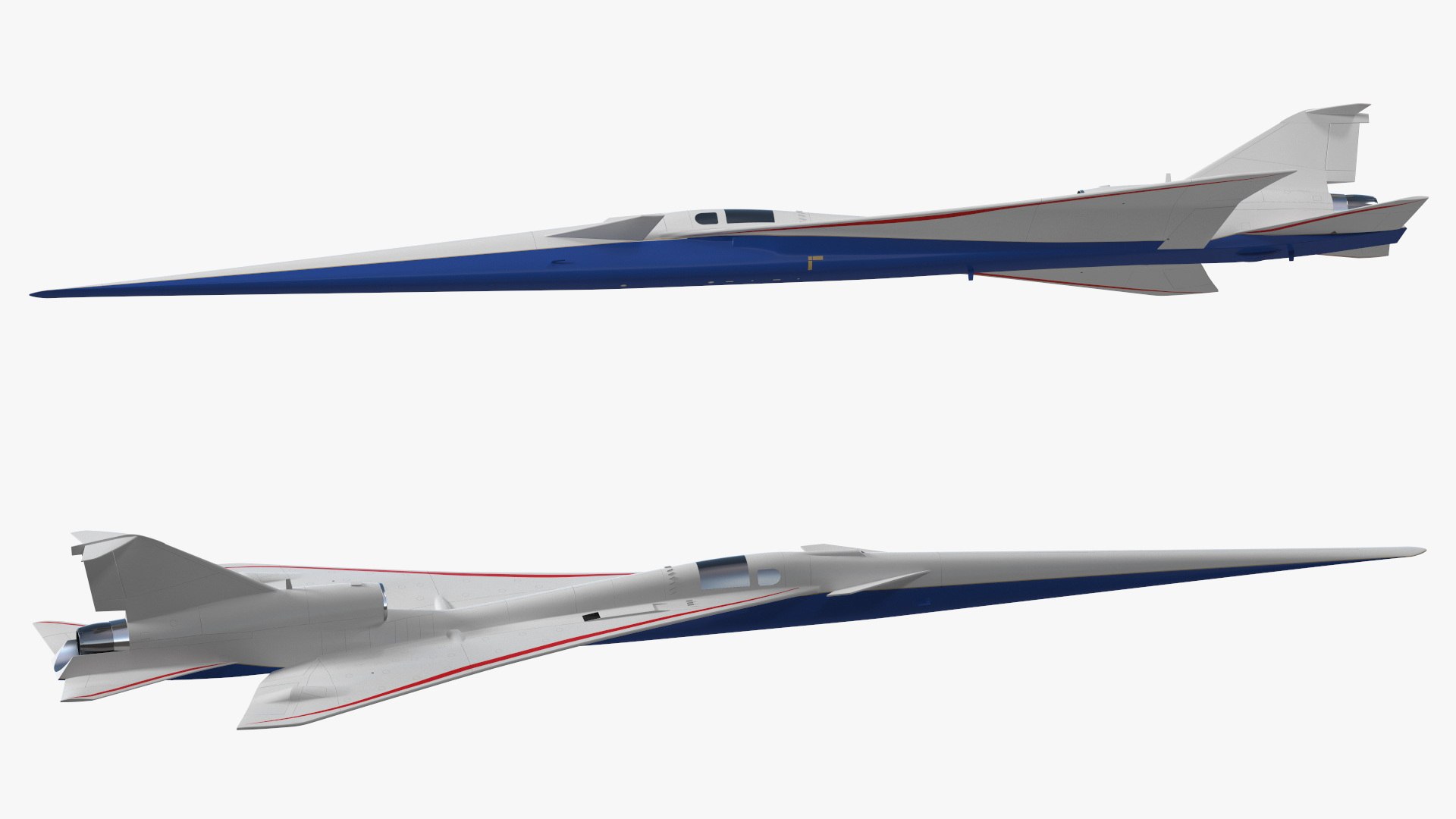 Experimental Supersonic Aircraft 3D model - TurboSquid 2075449