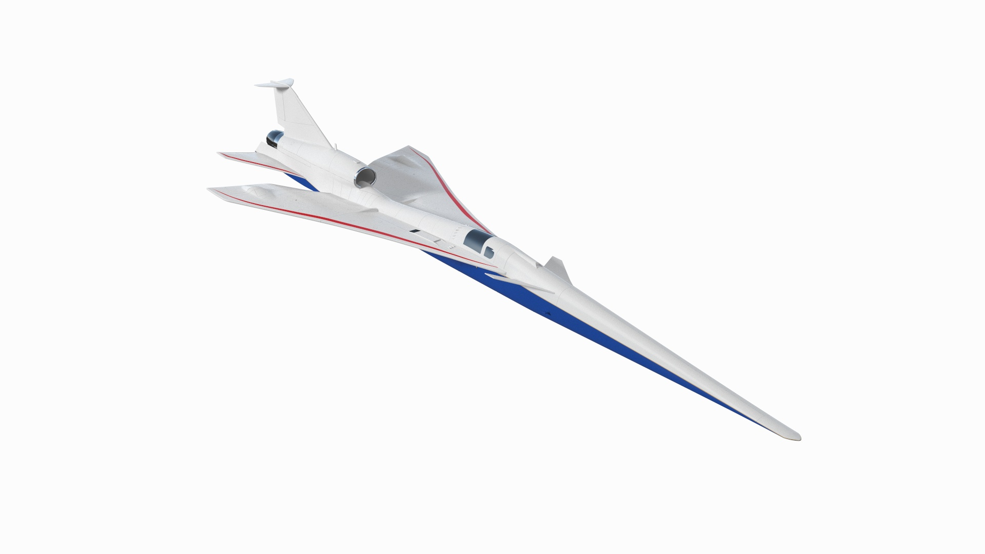Experimental Supersonic Aircraft 3D model - TurboSquid 2075449