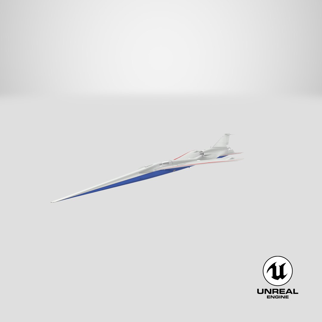 Experimental Supersonic Aircraft 3D Model - TurboSquid 2075449