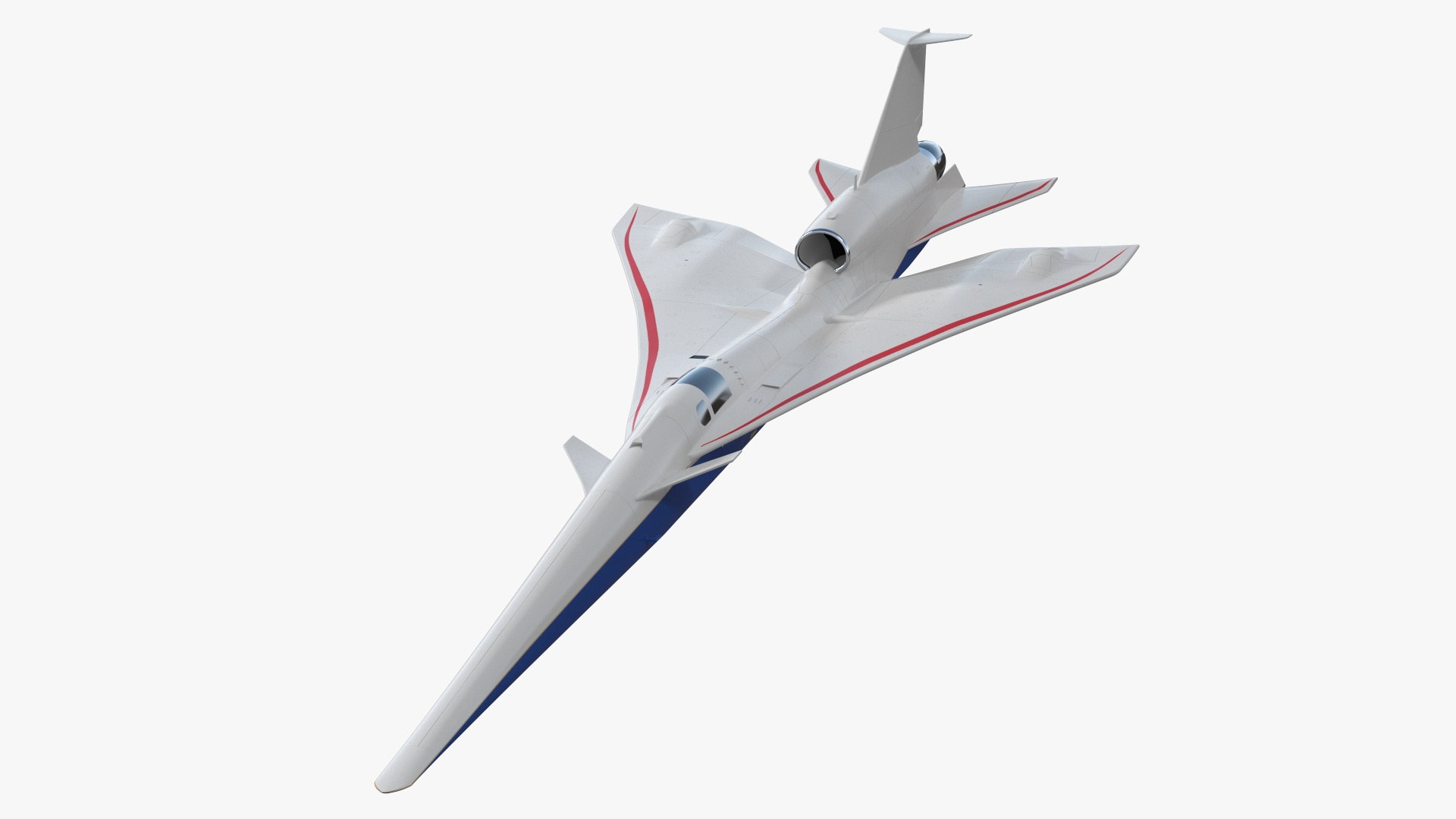 Experimental Supersonic Aircraft 3D model - TurboSquid 2075449