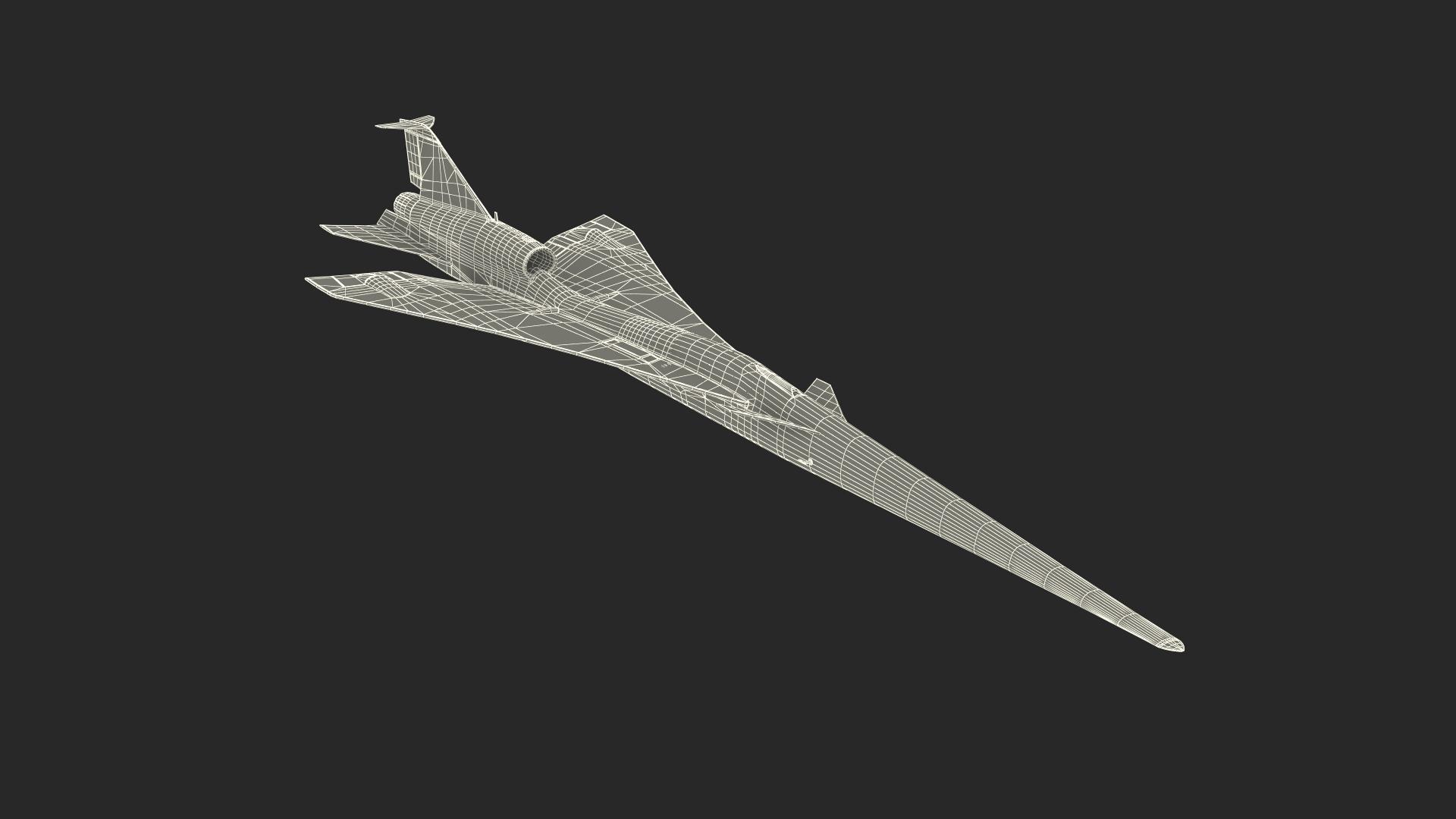 Experimental Supersonic Aircraft 3D model - TurboSquid 2075449