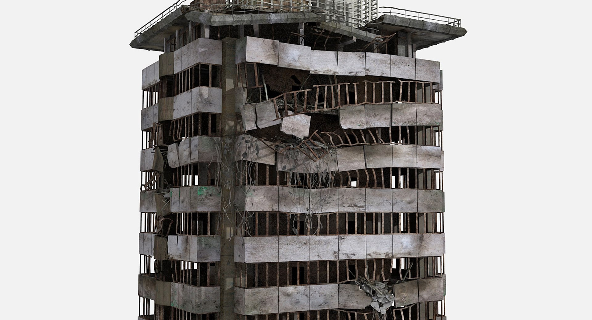 Max Destroyed Ruined Building Skyscrapers