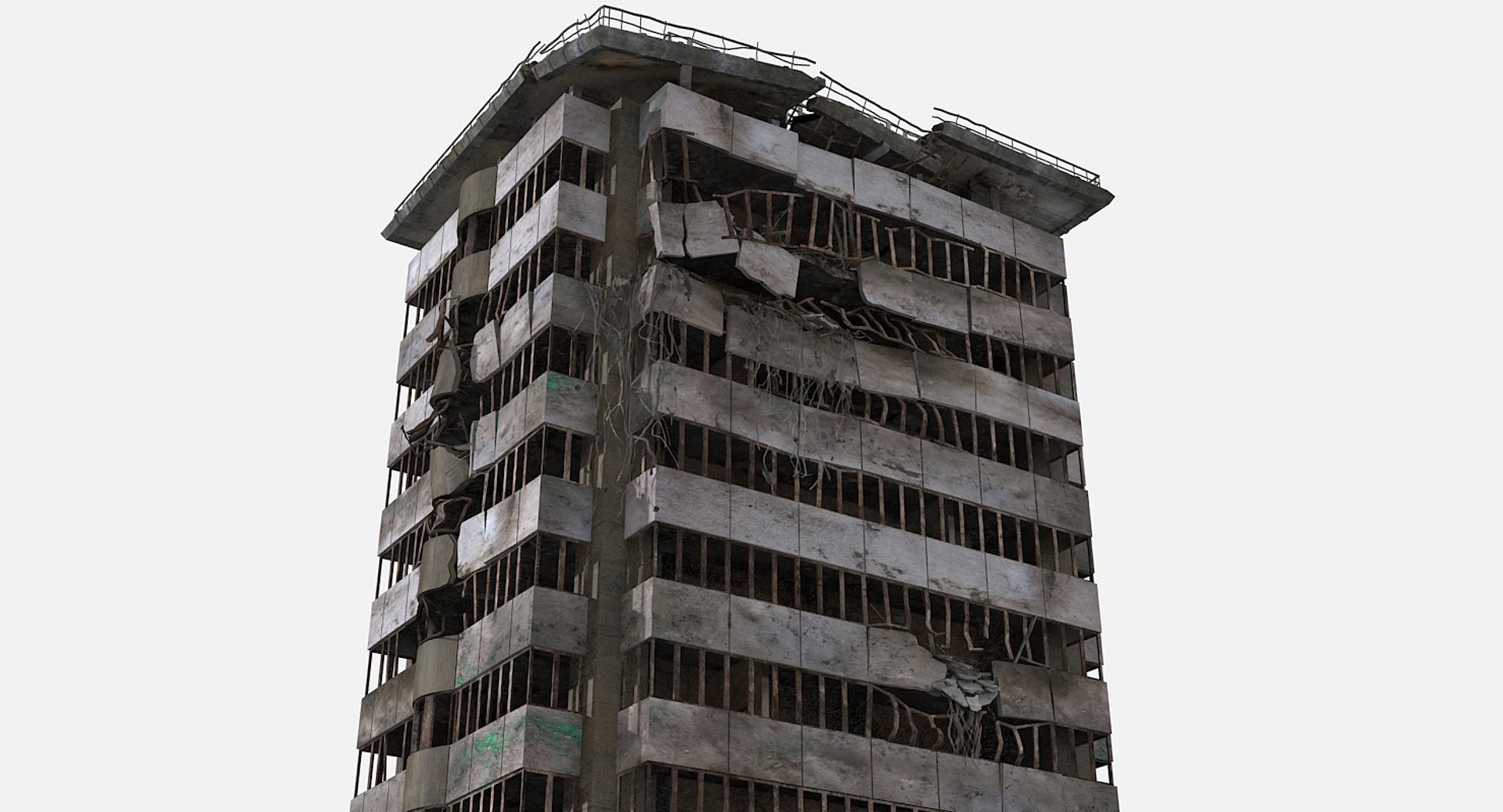 Max Destroyed Ruined Building Skyscrapers