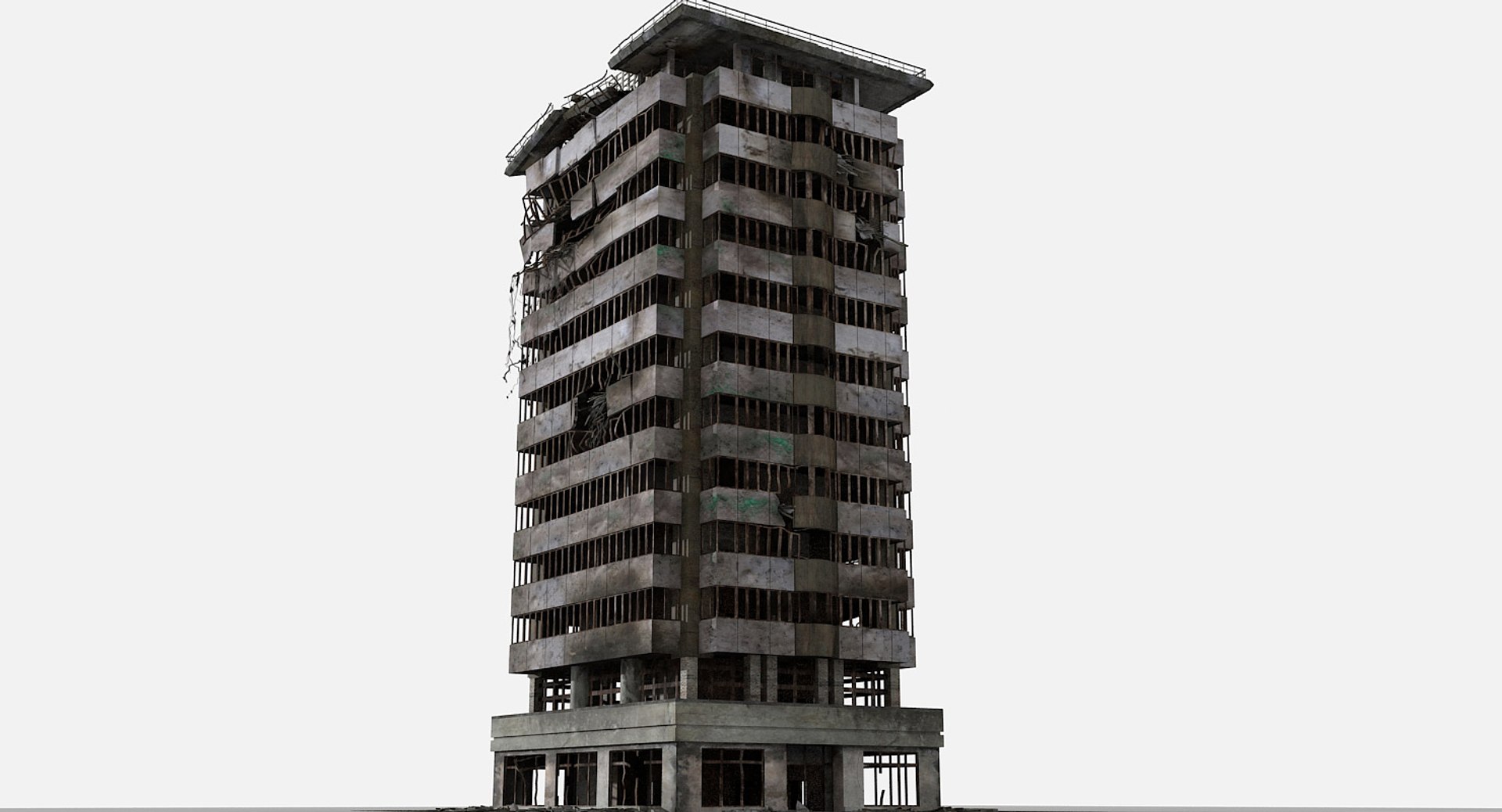 Max Destroyed Ruined Building Skyscrapers