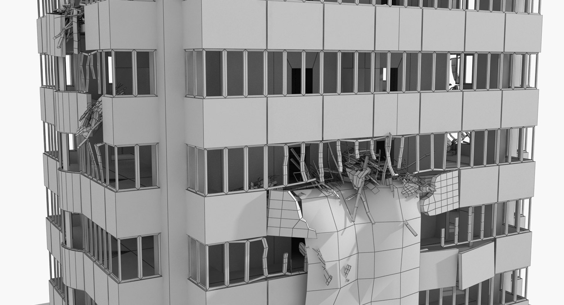 max destroyed ruined building skyscrapers