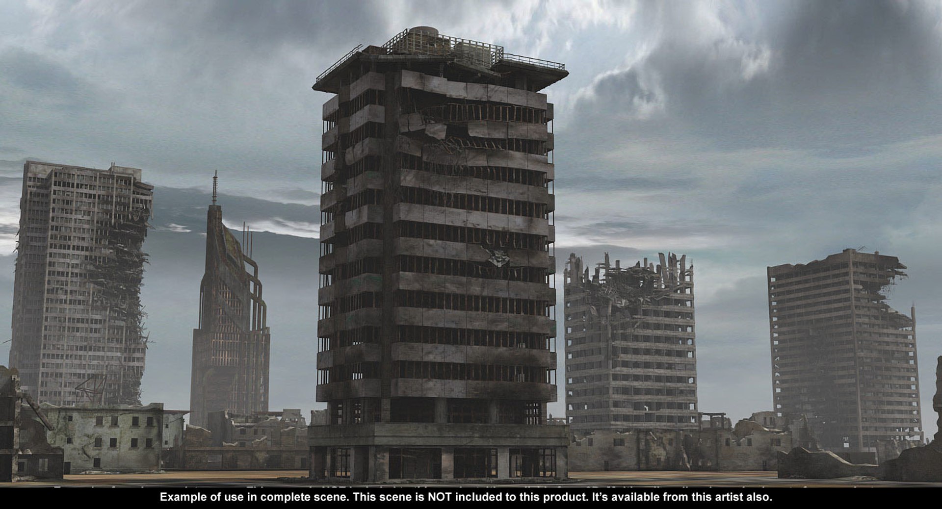 max destroyed ruined building skyscrapers