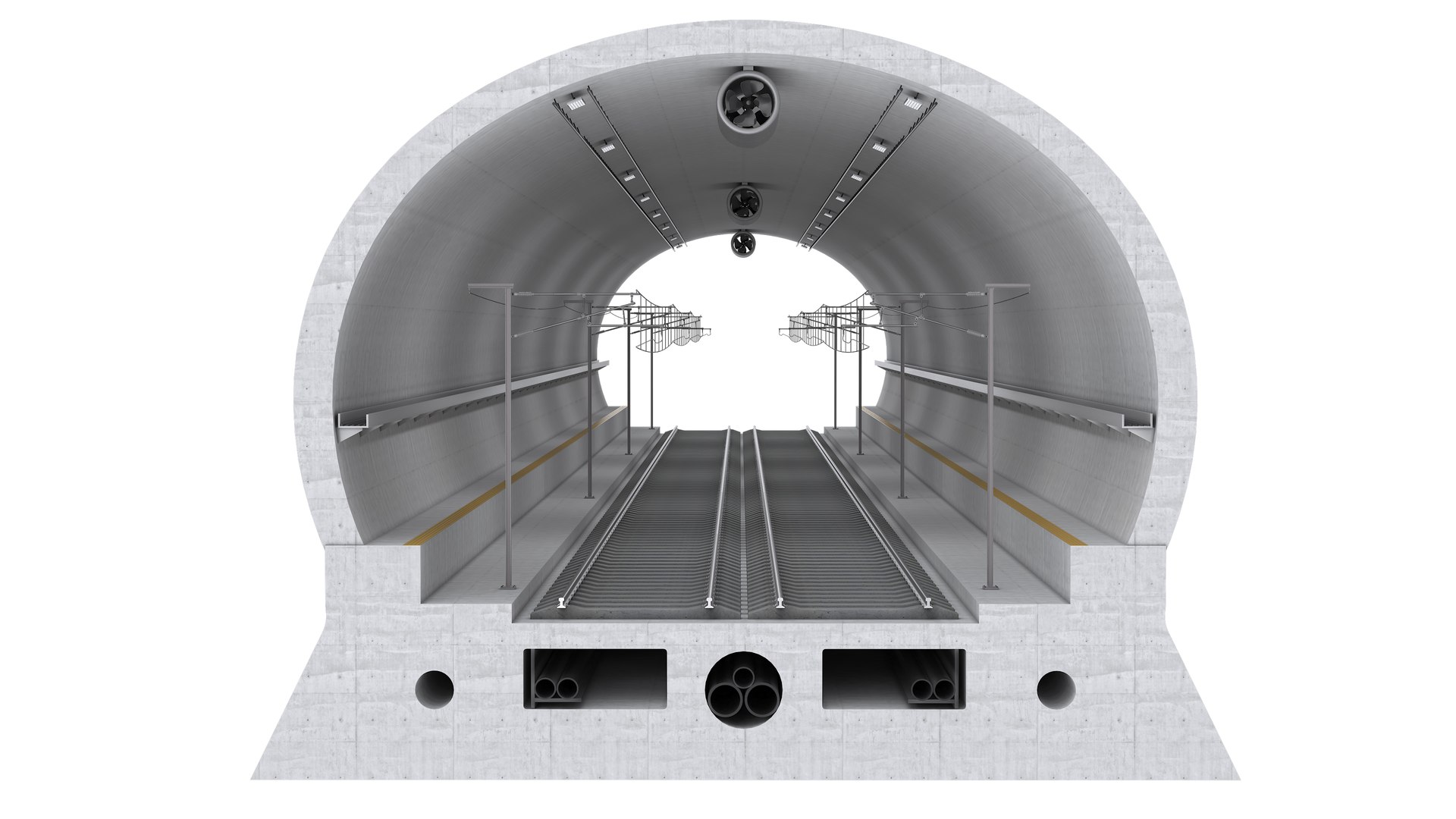 Subway Tunnel Collection 3D Model - TurboSquid 2293571