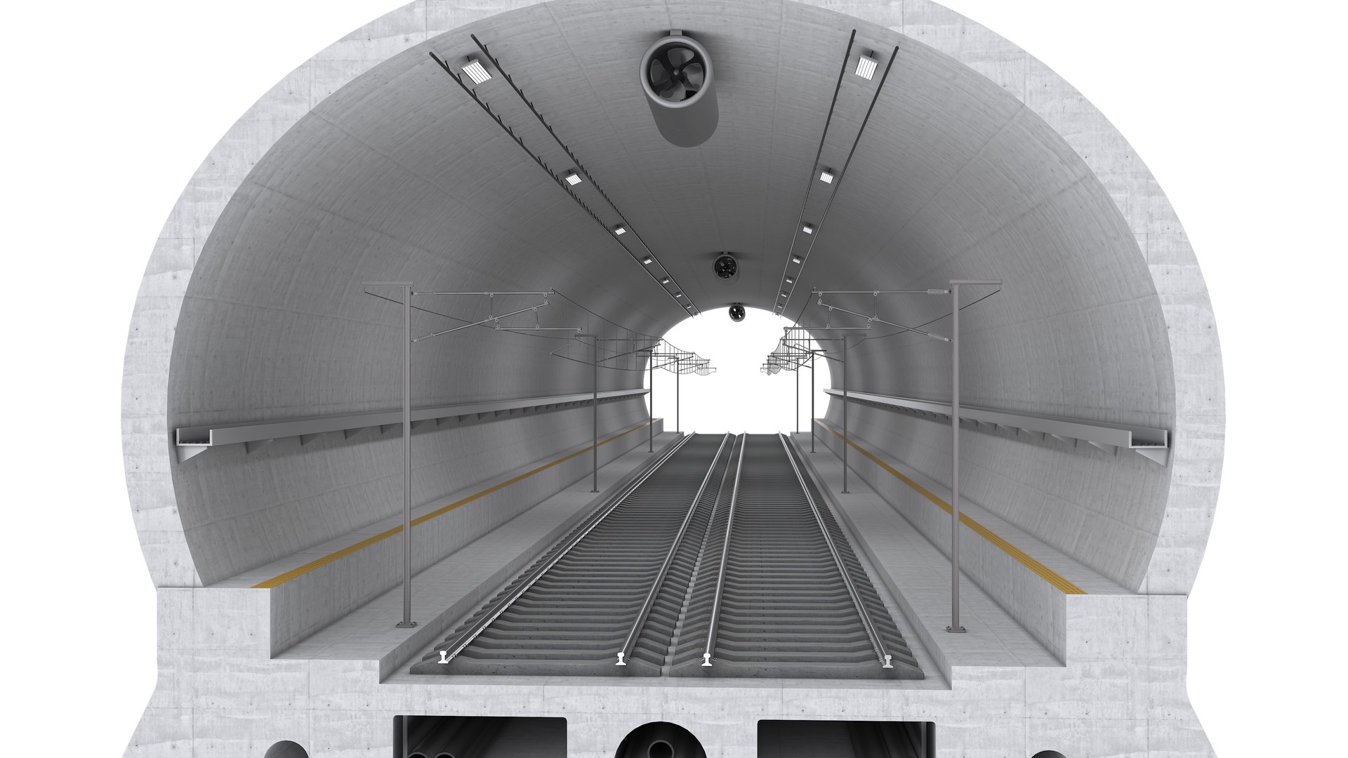 Subway Tunnel Collection 3D Model - TurboSquid 2293571