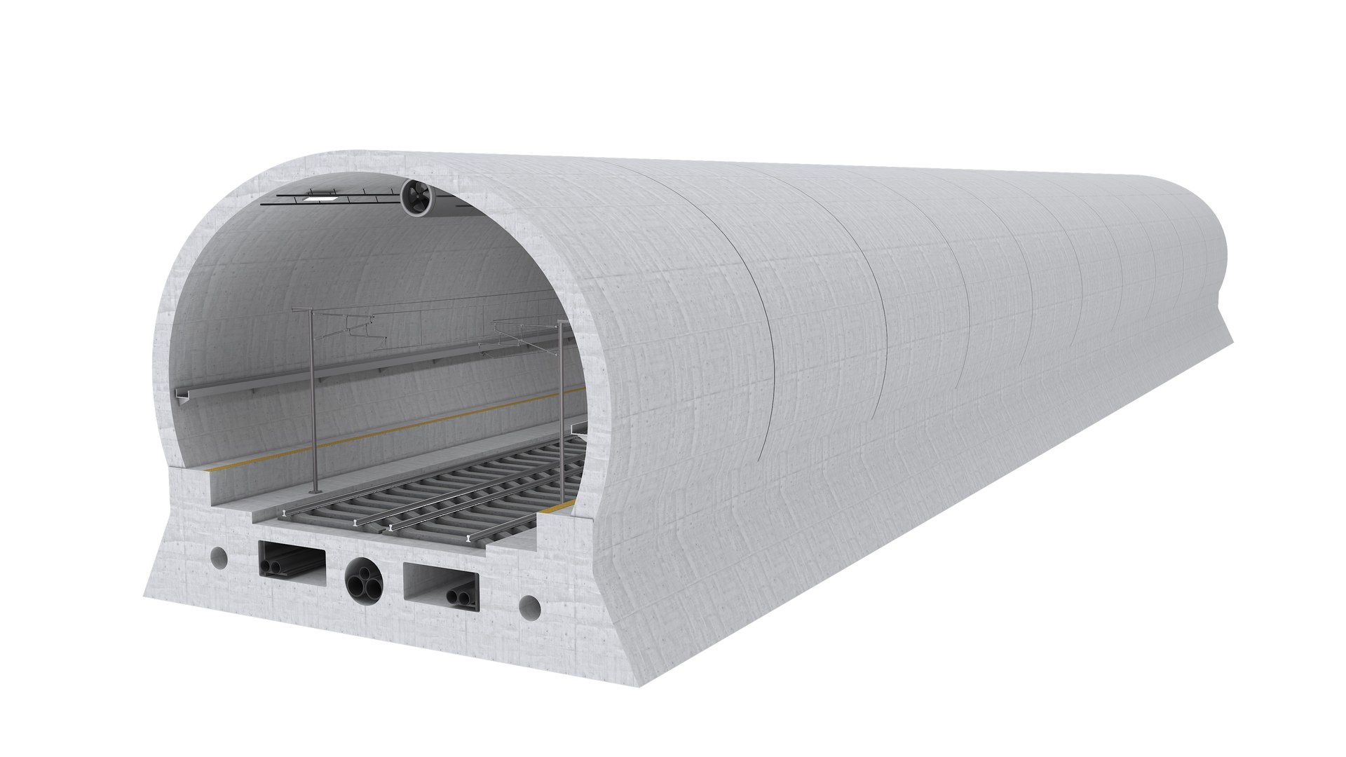 Subway Tunnel Collection 3D Model - TurboSquid 2293571
