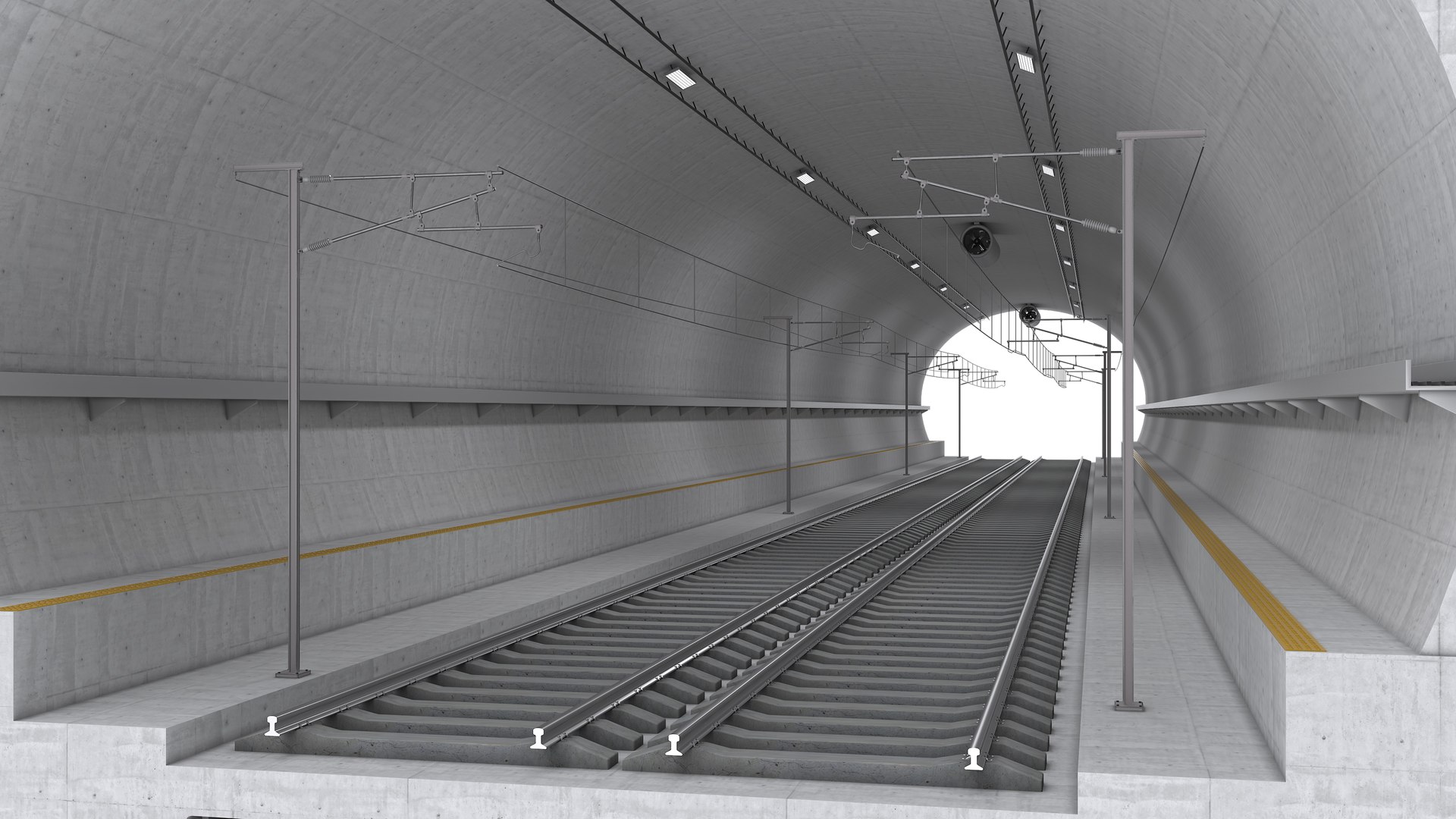 Subway Tunnel Collection 3D Model - TurboSquid 2293571