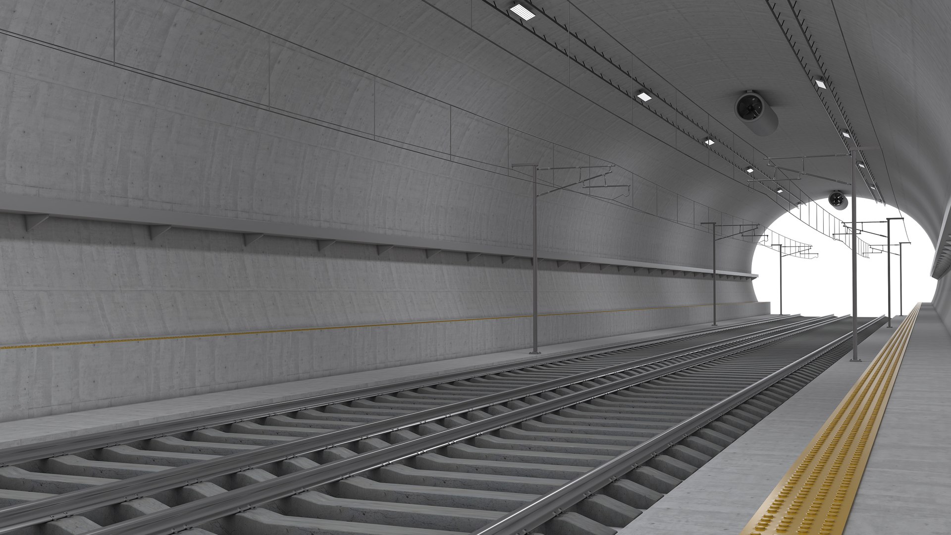 Subway Tunnel Collection 3D Model - TurboSquid 2293571