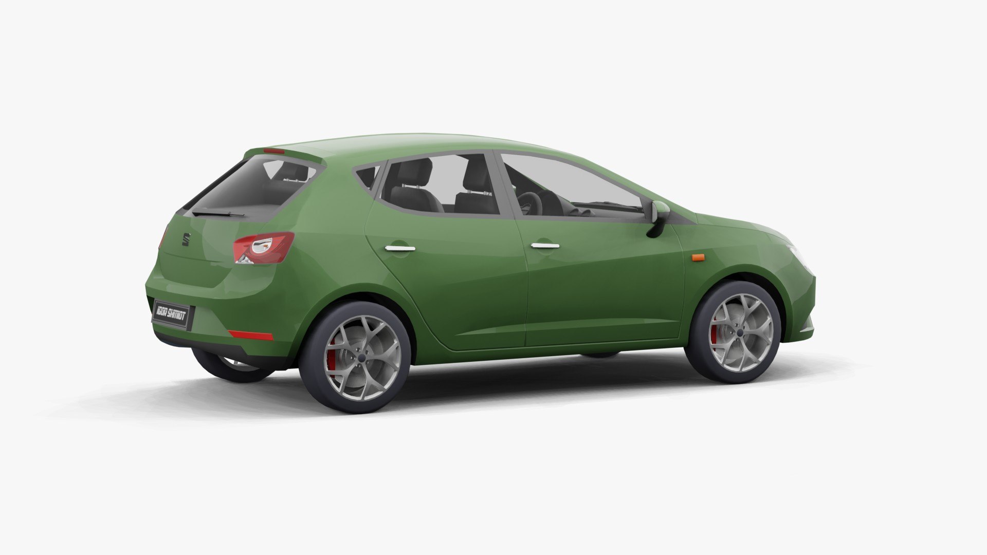 Seat Ibiza 2013 Lowpoly 3D Model - TurboSquid 1982447