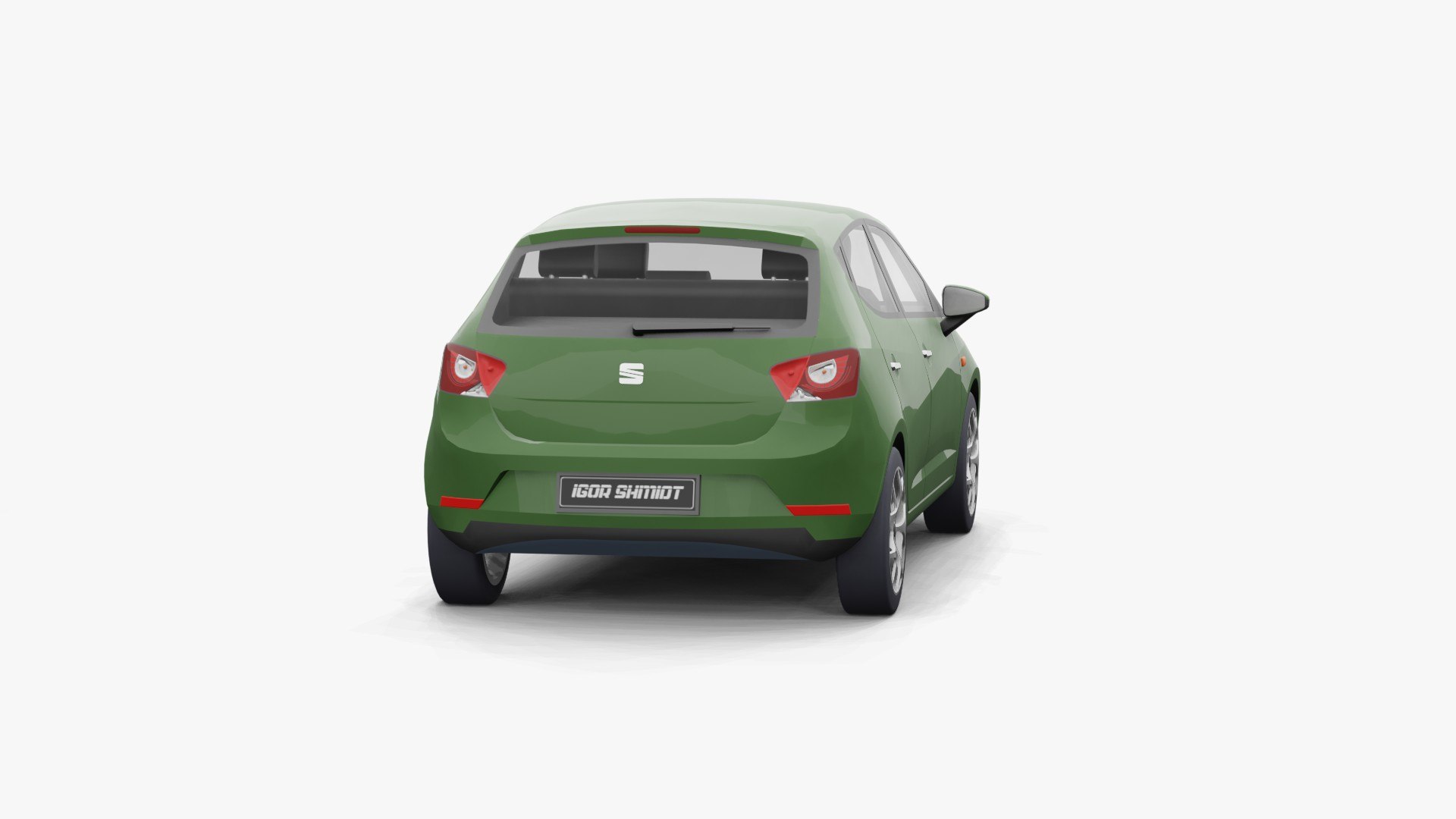 Seat Ibiza 2013 Lowpoly 3D Model - TurboSquid 1982447
