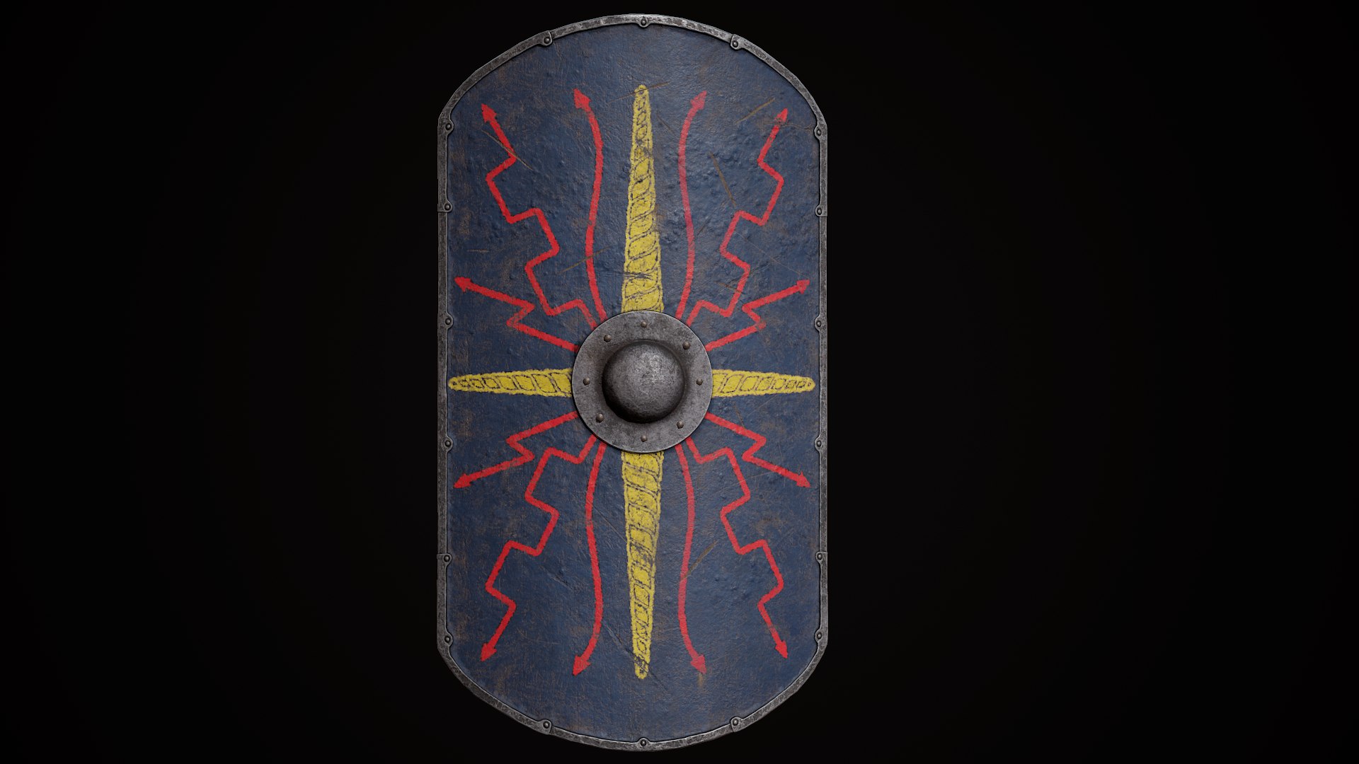 3D Roman Shield - Scutum C - TurboSquid 1976516
