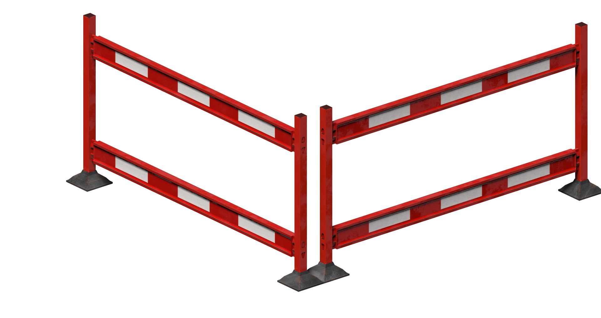 Traffic Line Temporary Barrier Systems 3D Model - TurboSquid 2103995