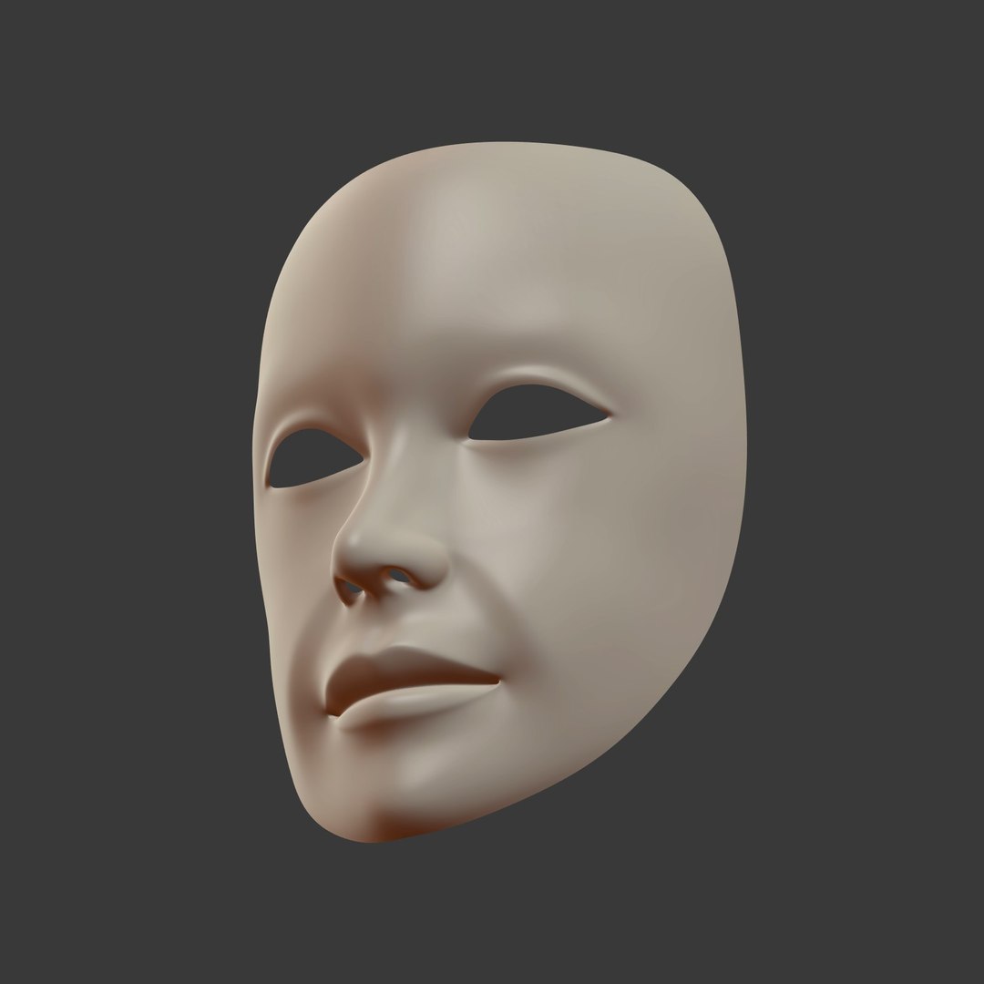 Neutral Mask 3D Model - TurboSquid 1326182
