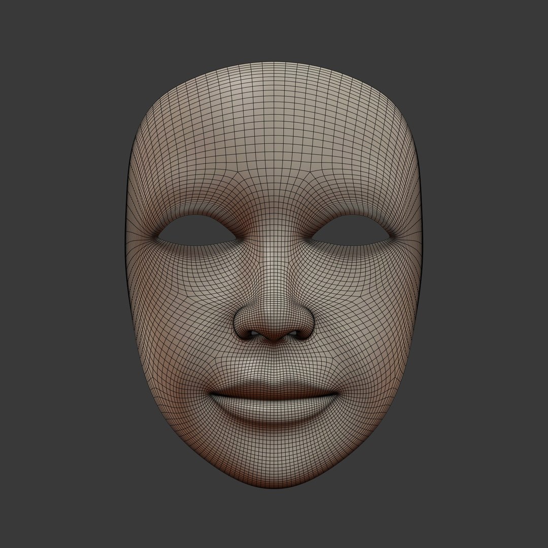 Neutral Mask 3D Model - TurboSquid 1326182