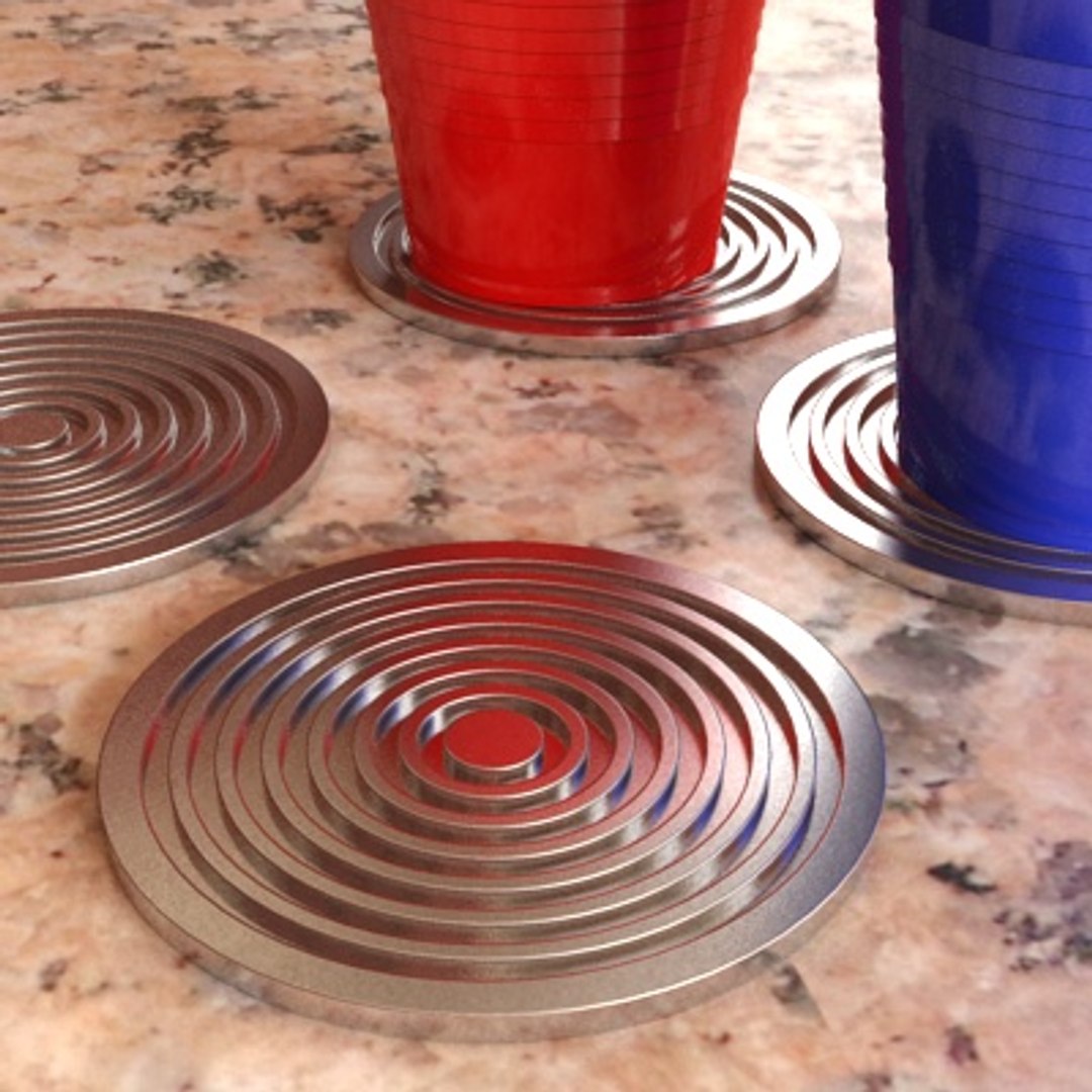 Scale Coasters - 3d Model