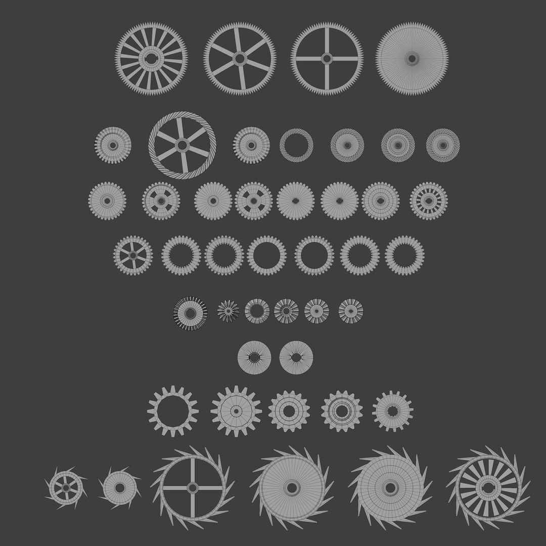 3D Gear Collection - TurboSquid 1738920