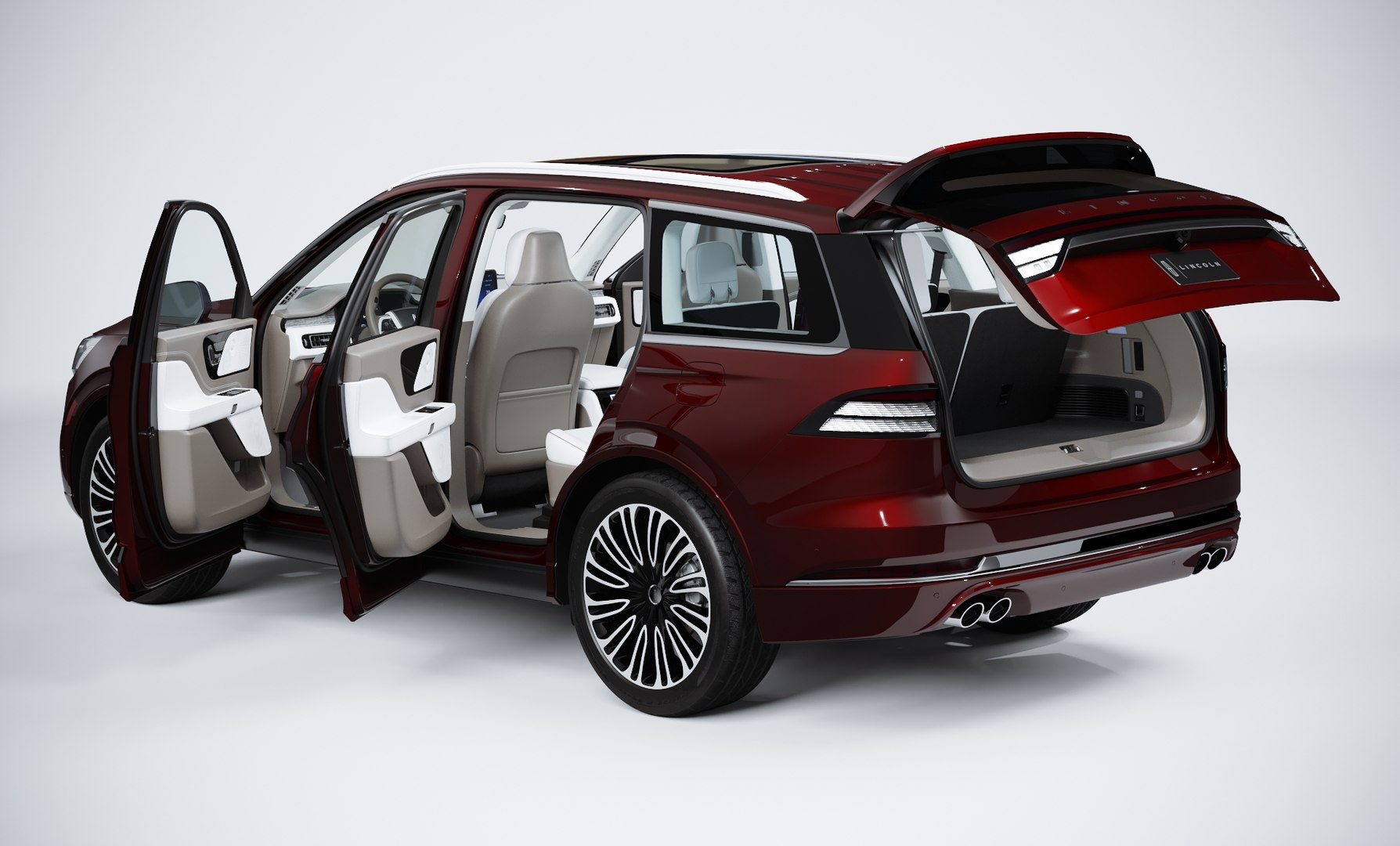 3D 2020 aviator interior car model - TurboSquid 1514856